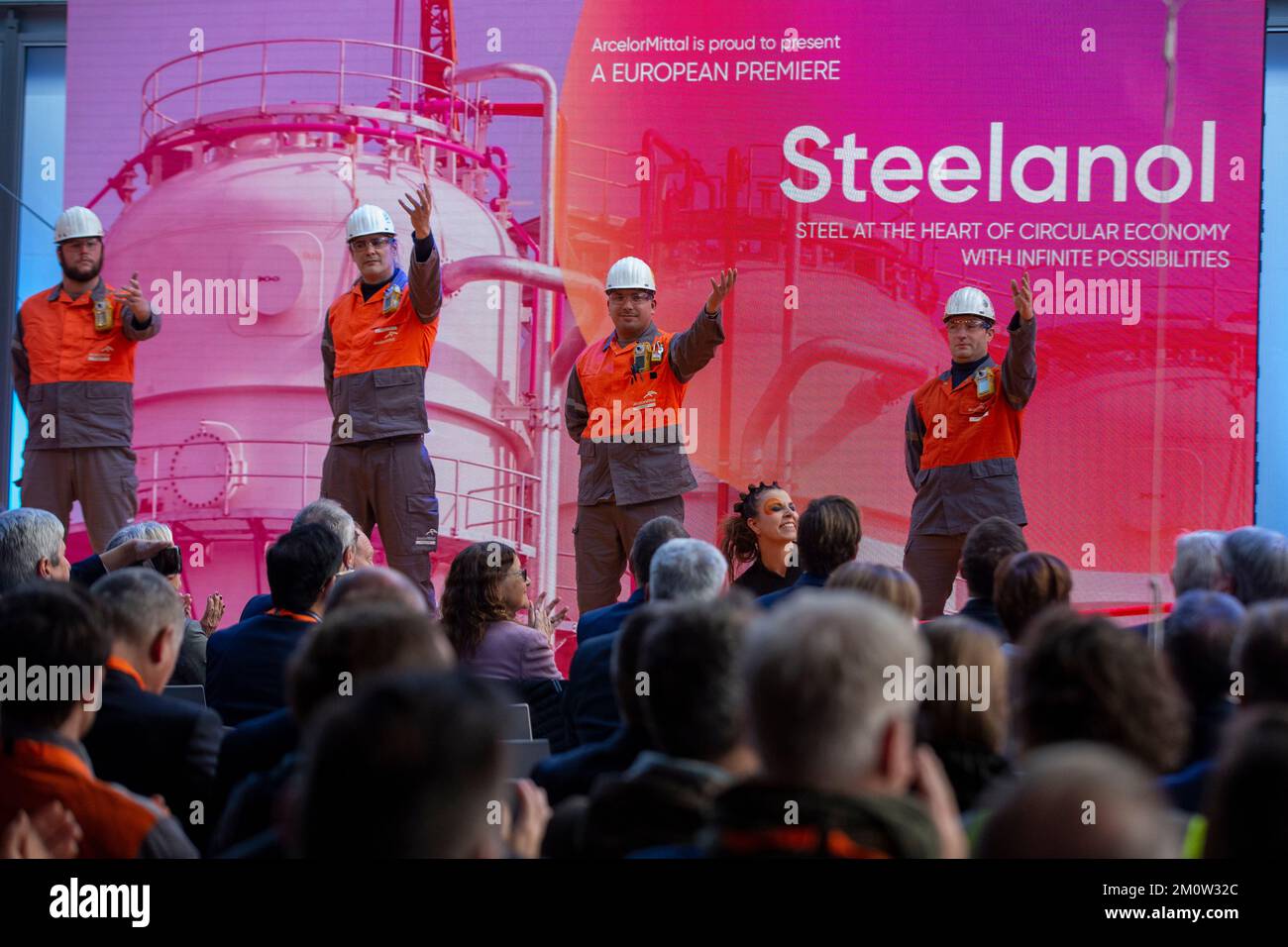 Illustration picture shows the inauguration of Steelanol, the new ...