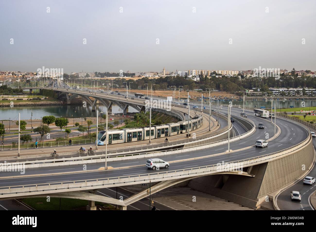 modern highways link rabat capital of morocco with sale over the hassan ...