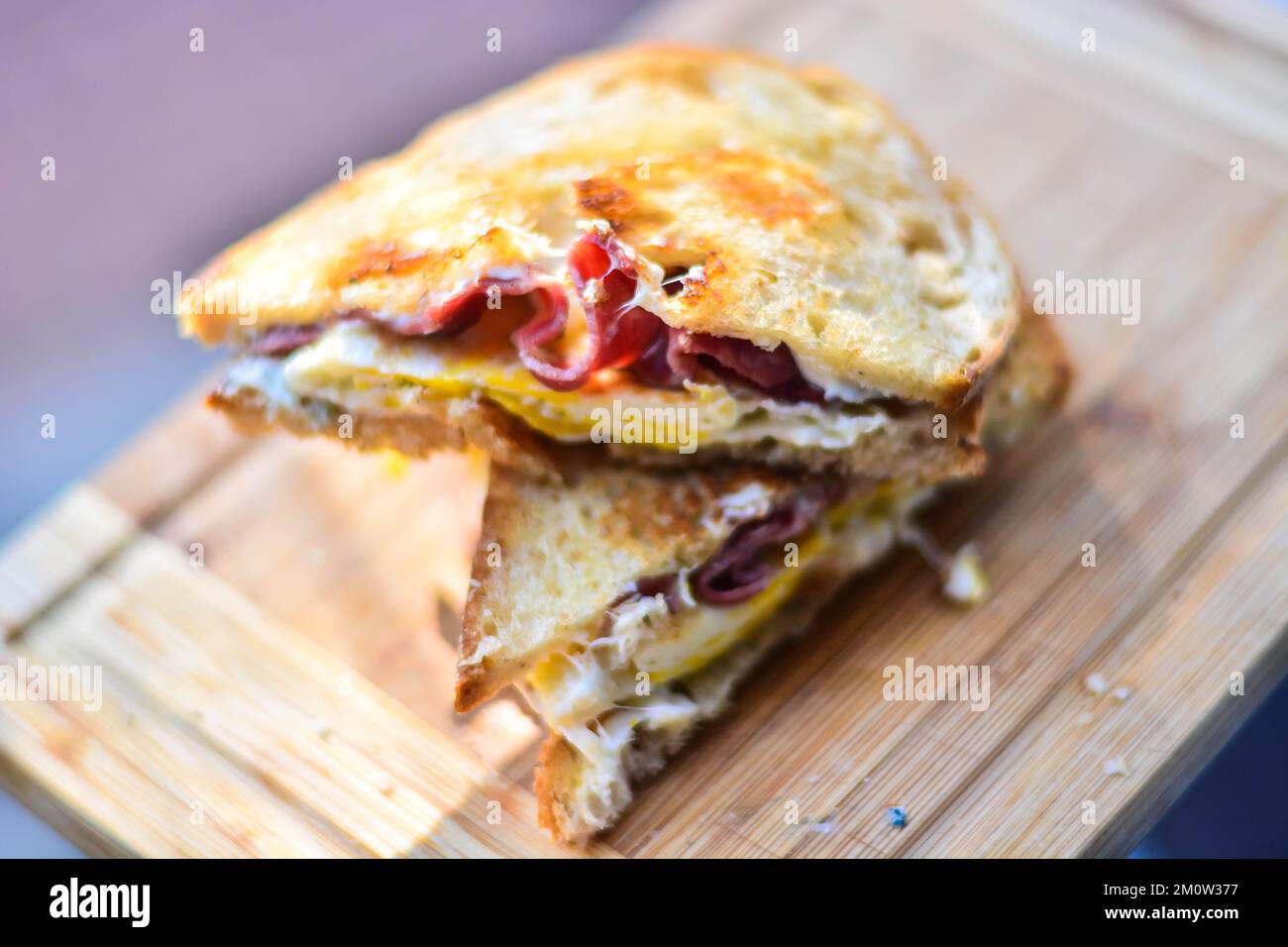 Sandwich home made toasted bread, fast food healthy snack Stock Photo ...