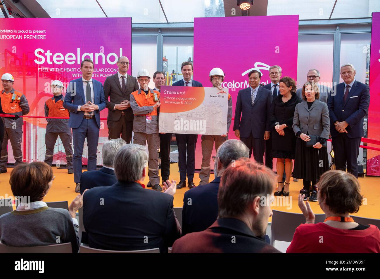 Illustration picture shows the inauguration of Steelanol, the new ...