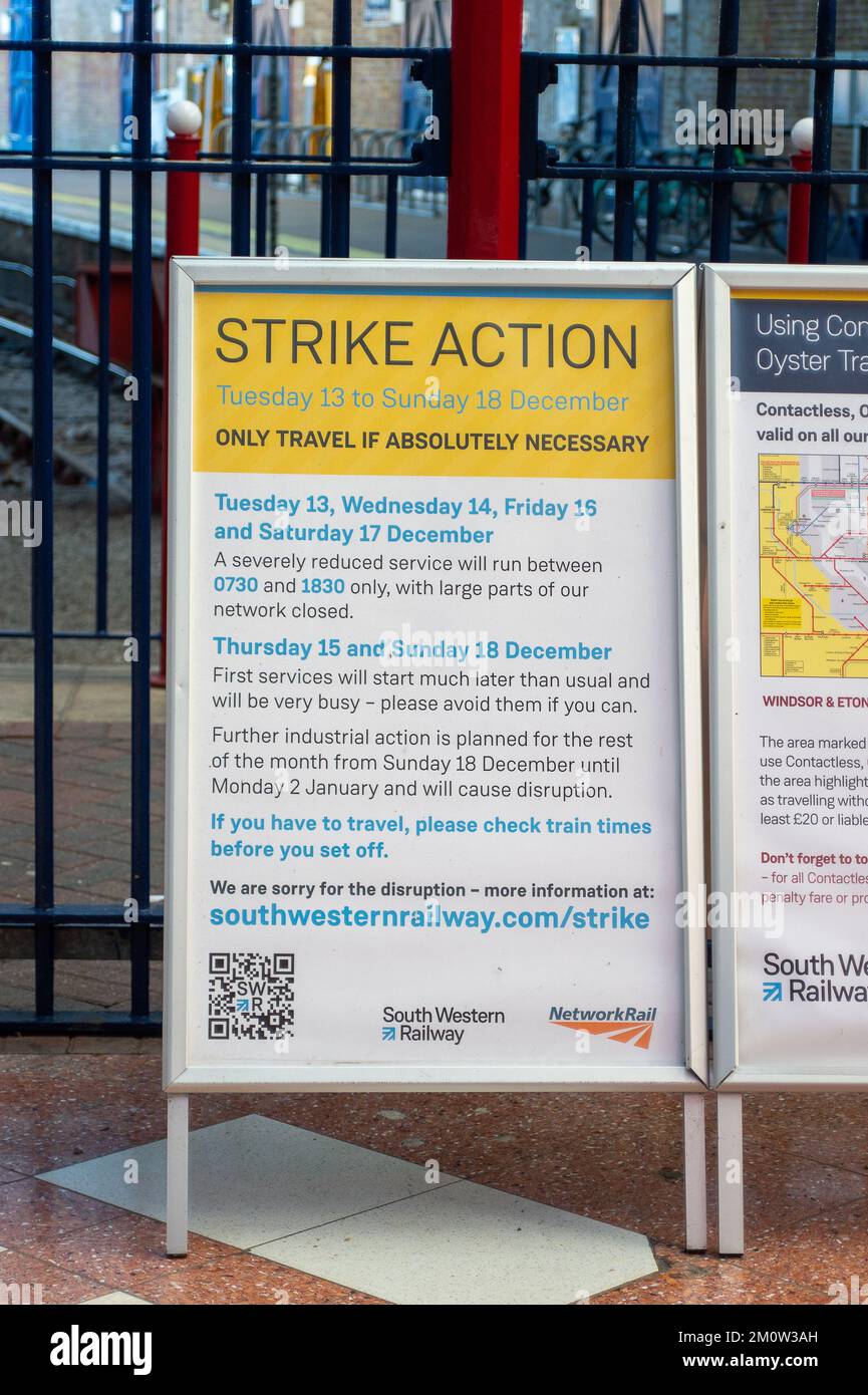 National railway strike sign hi-res stock photography and images - Alamy