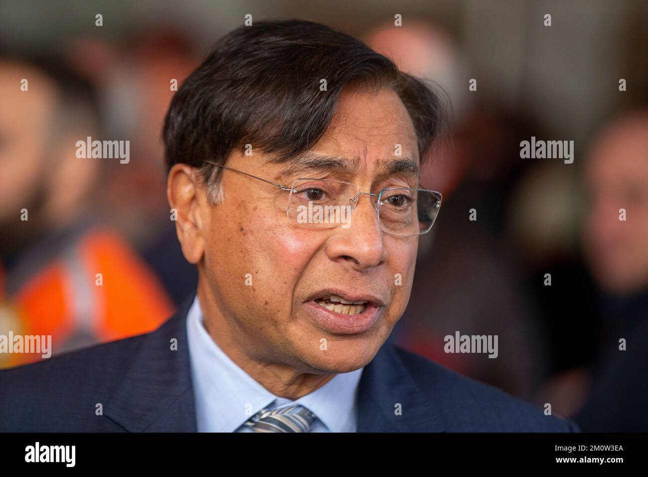 ArcelorMittal CEO Lakshmi Mittal pictured during the inauguration of ...