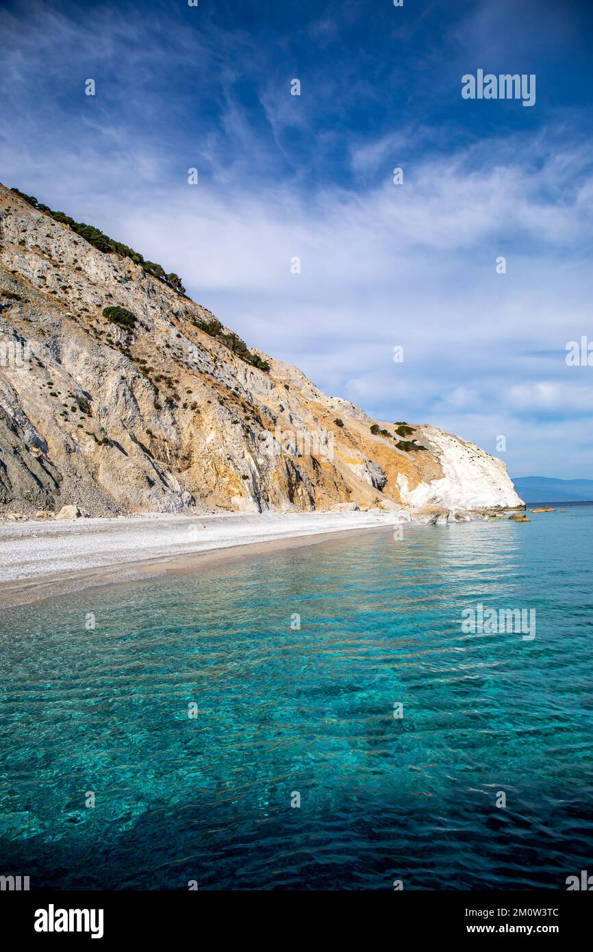 Lalaria beach on Skiathos island, Greece Stock Photo - Alamy