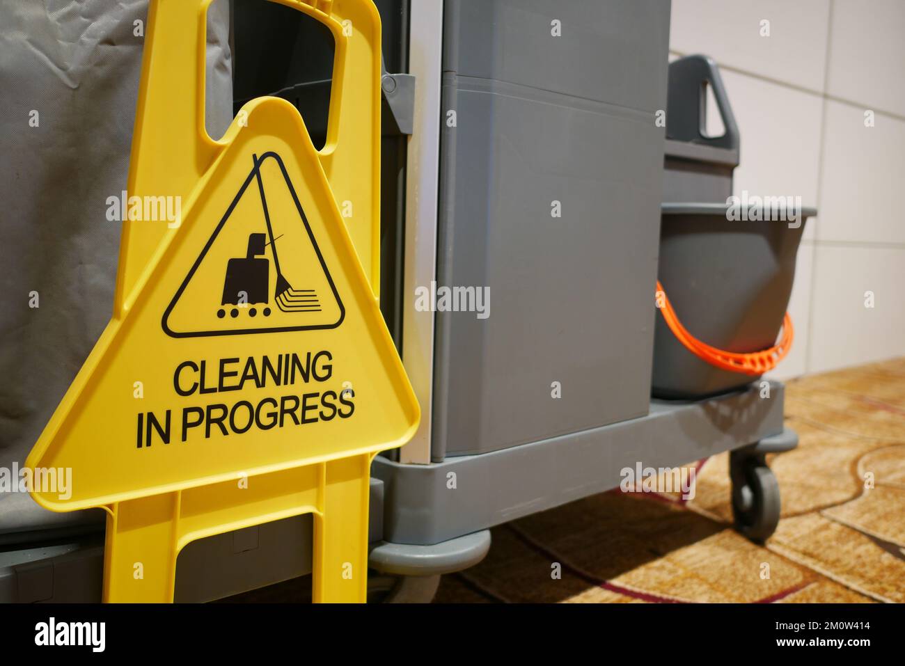 Signs entrance Floor Damaged indoor Stock Photo - Alamy