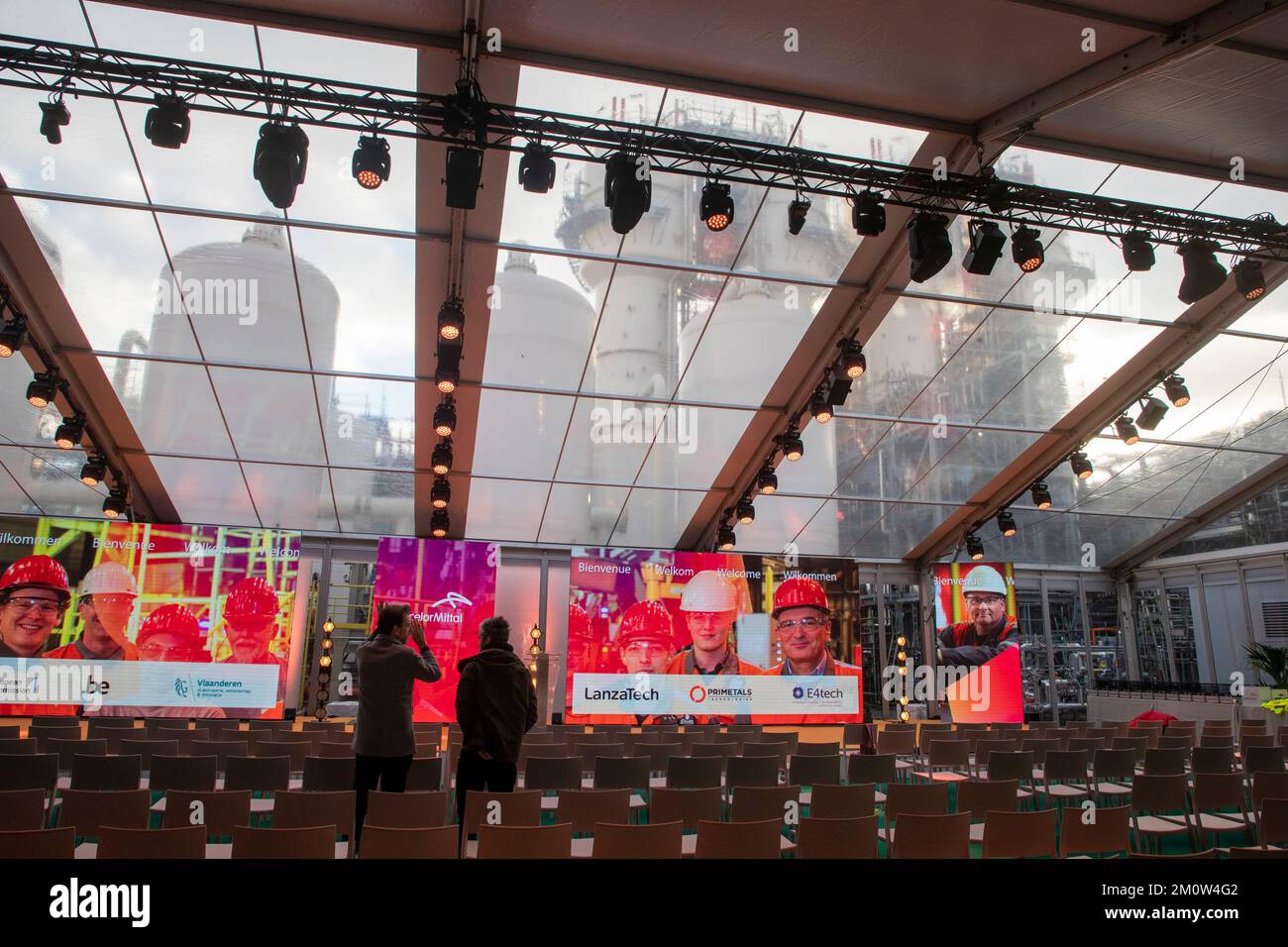 Illustration picture shows the inauguration of Steelanol, the new ...