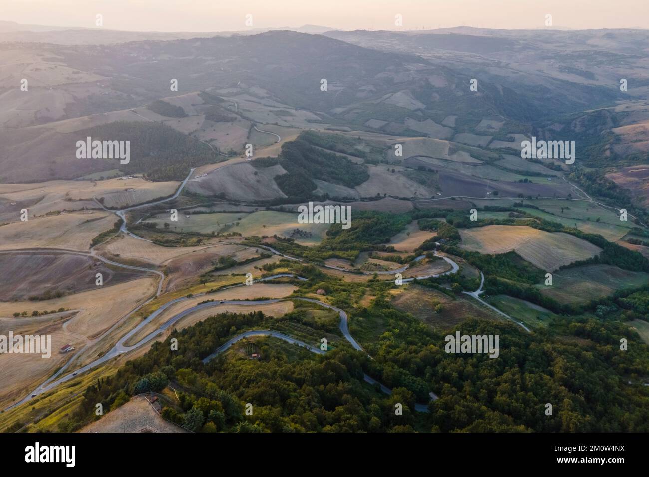 Aerial italy wheat fields hi-res stock photography and images - Alamy