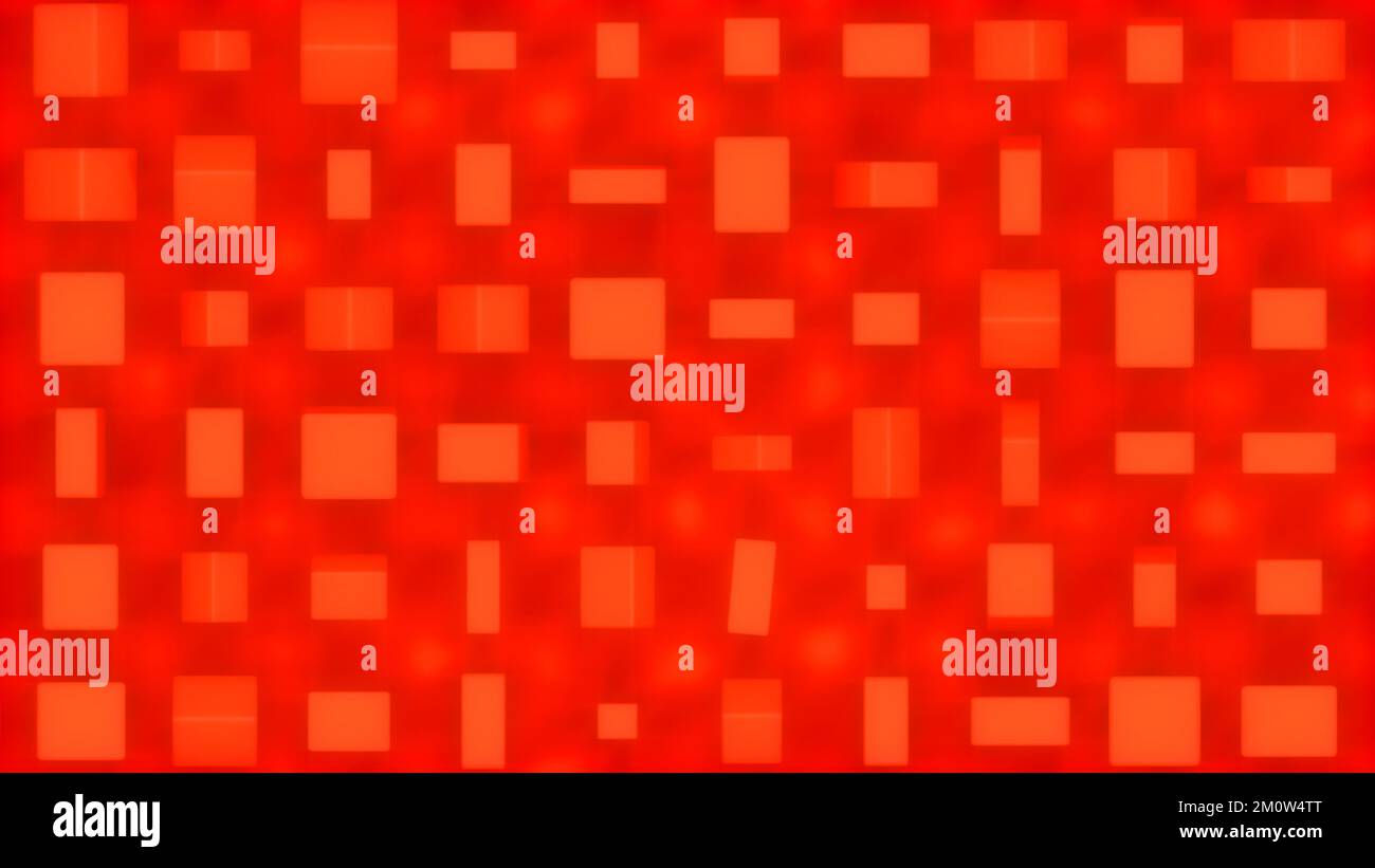 Red hi-tech cg pattern of geometry cuboids - randomize - abstract 3D ...