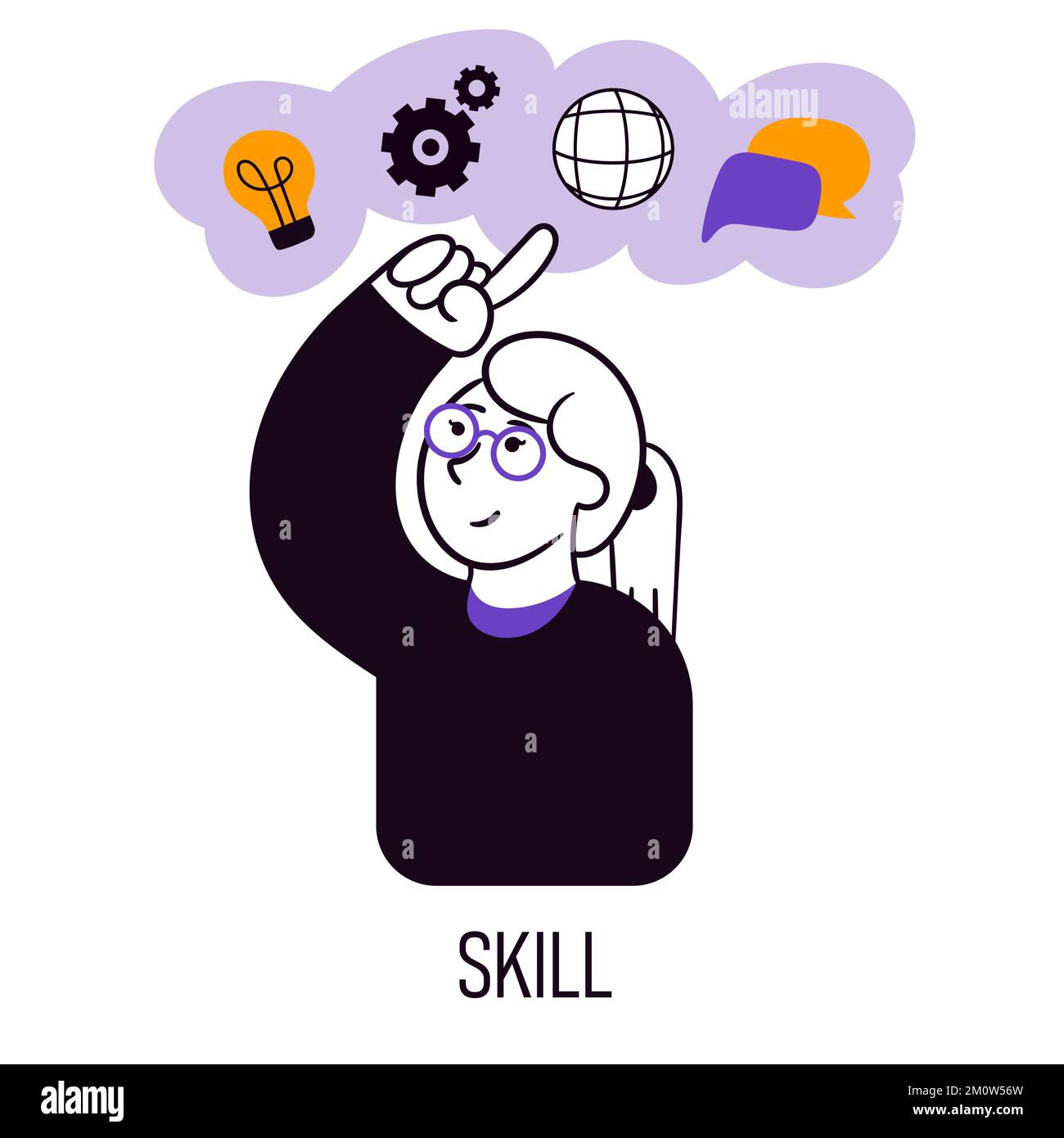Leadership skills concept cartoon hi-res stock photography and images ...