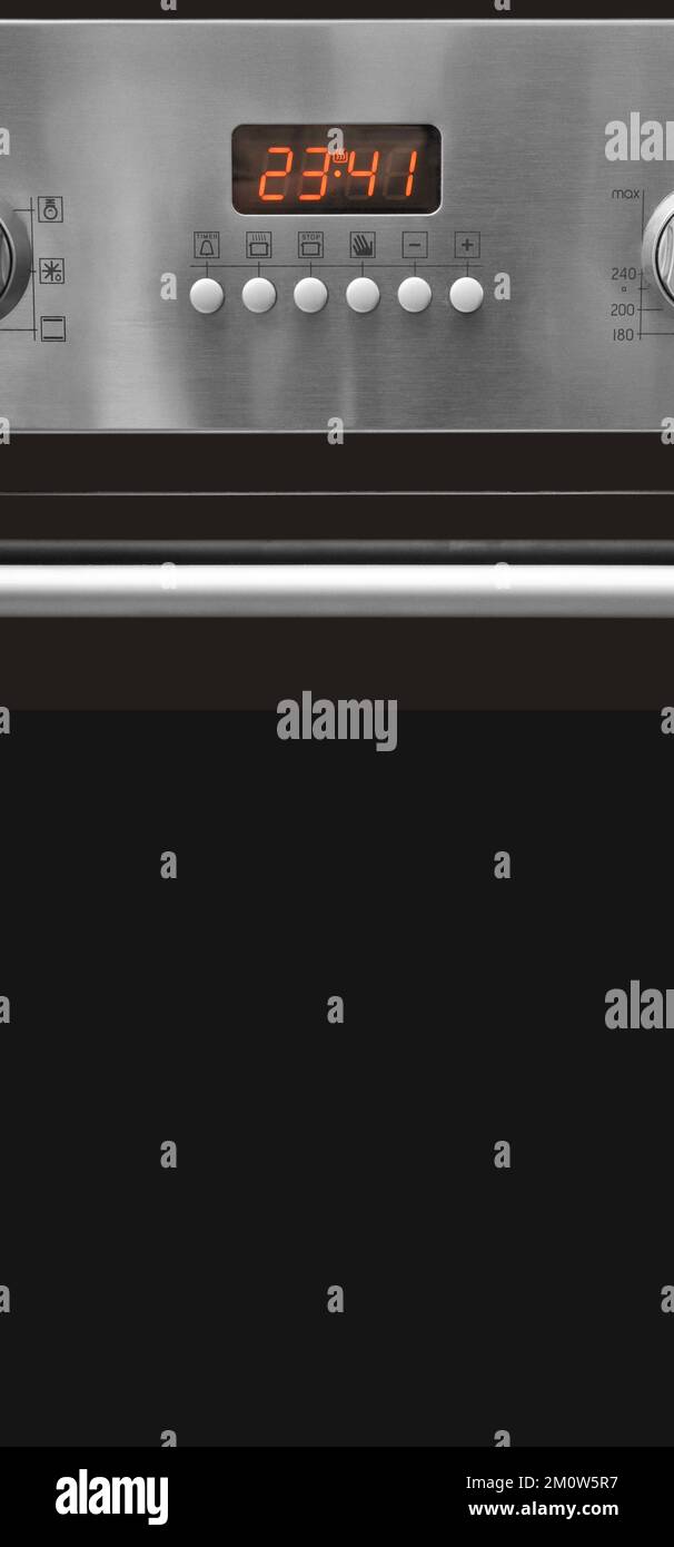 Modern kitchen has an oven and the control panel, oven control panel ...