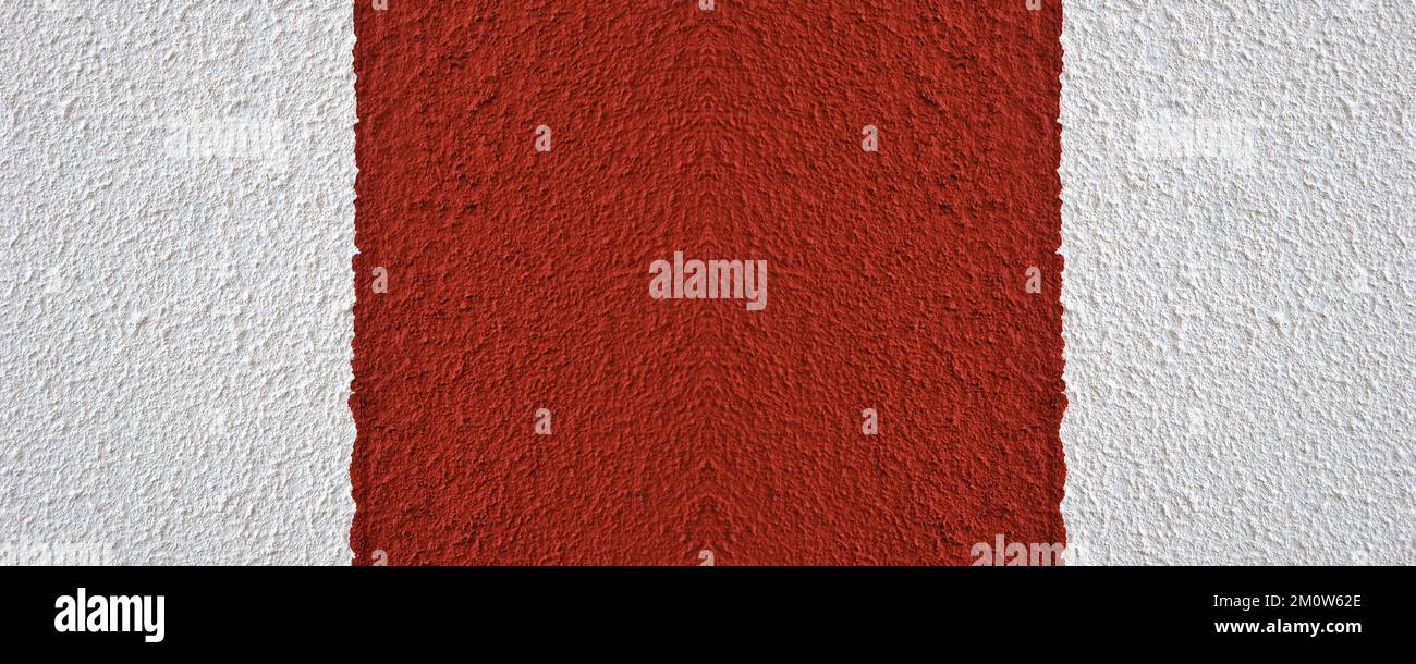 Red and white colored wall texture with rough surface, two color rough ...