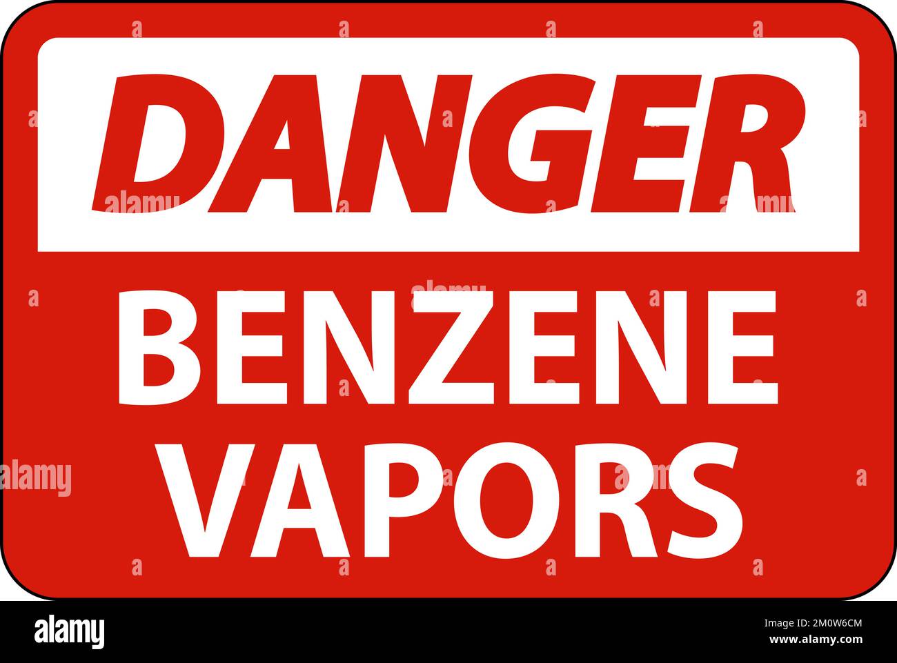 Danger Benzene Vapors Sign On White Background Stock Vector Image And Art Alamy