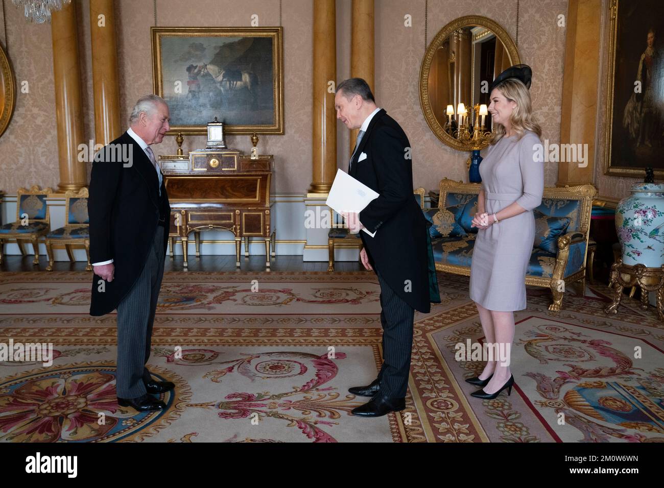 King Charles III receives His Excellency the Ambassador of the Republic ...