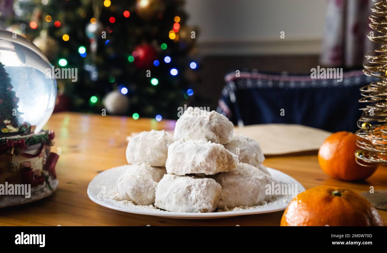 Greek Christmas cookies Stock Photo - Alamy