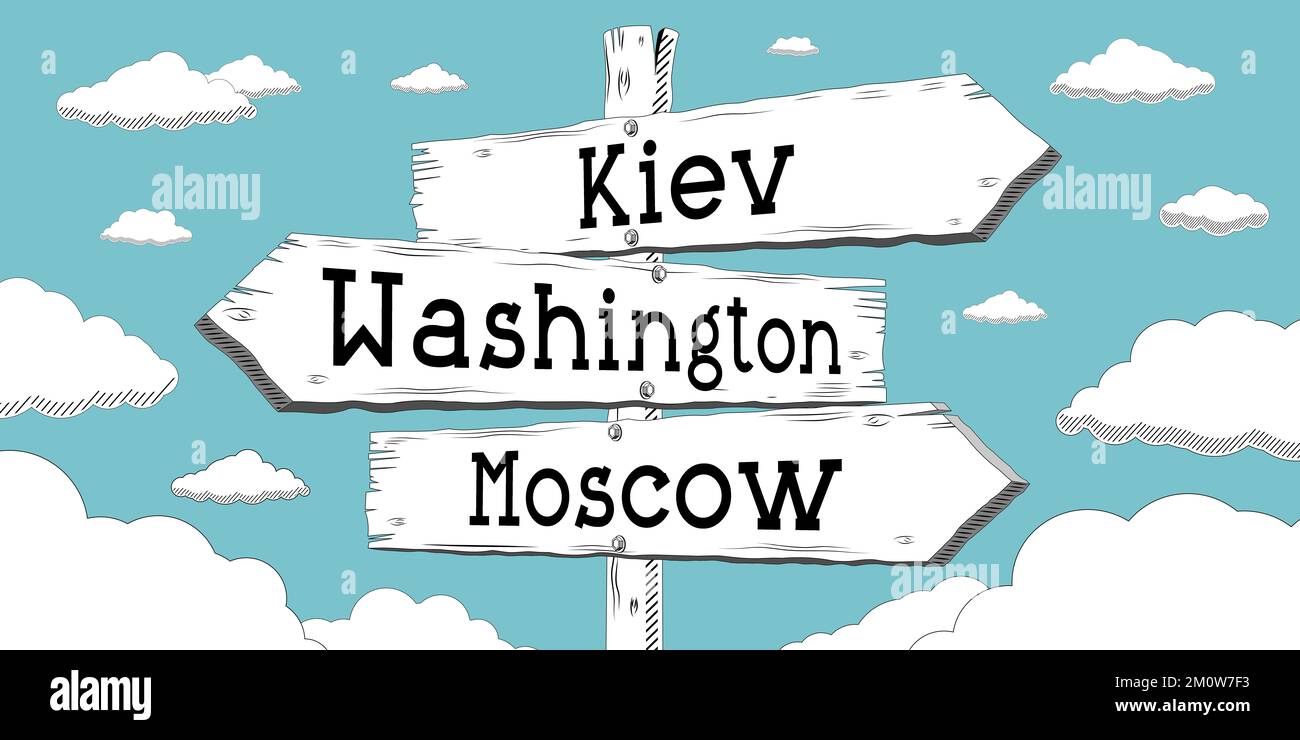 Moscow signpost sign russia hi-res stock photography and images - Alamy