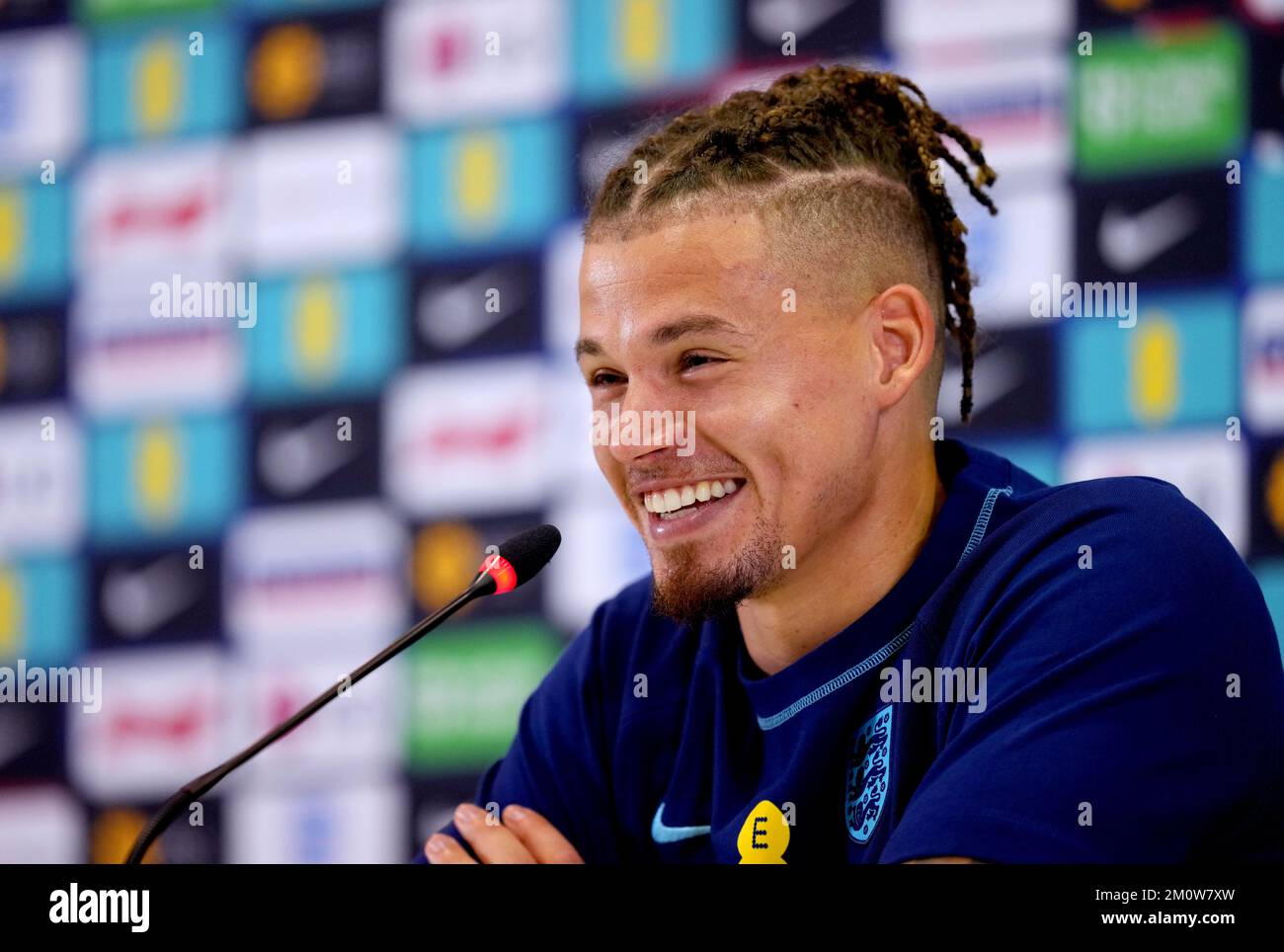 England's Kalvin Phillips during a press conference at Al Wakrah Sports ...