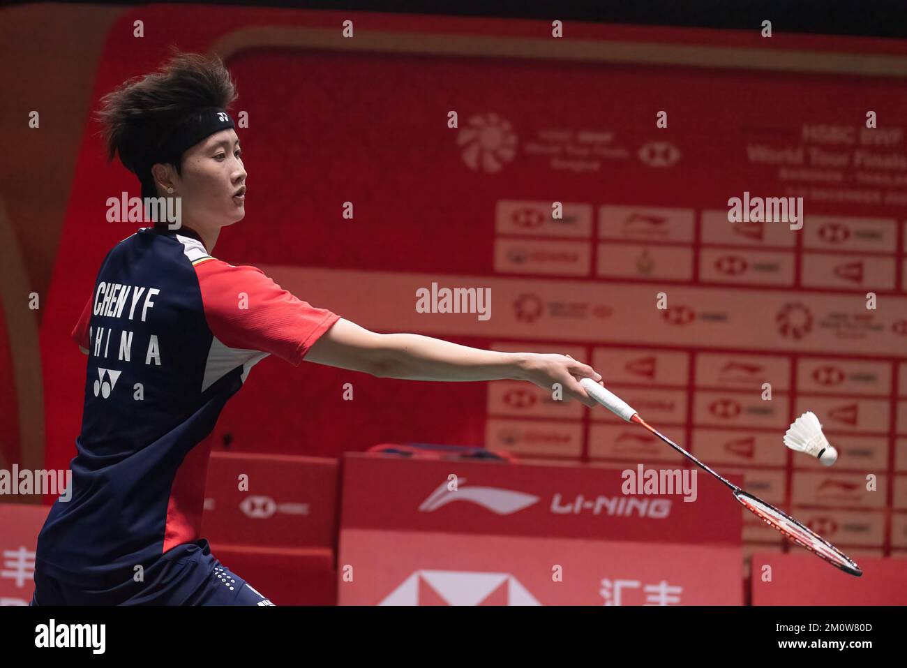 Chen Yu Fei of China seen in action during the Badminton Women's single ...