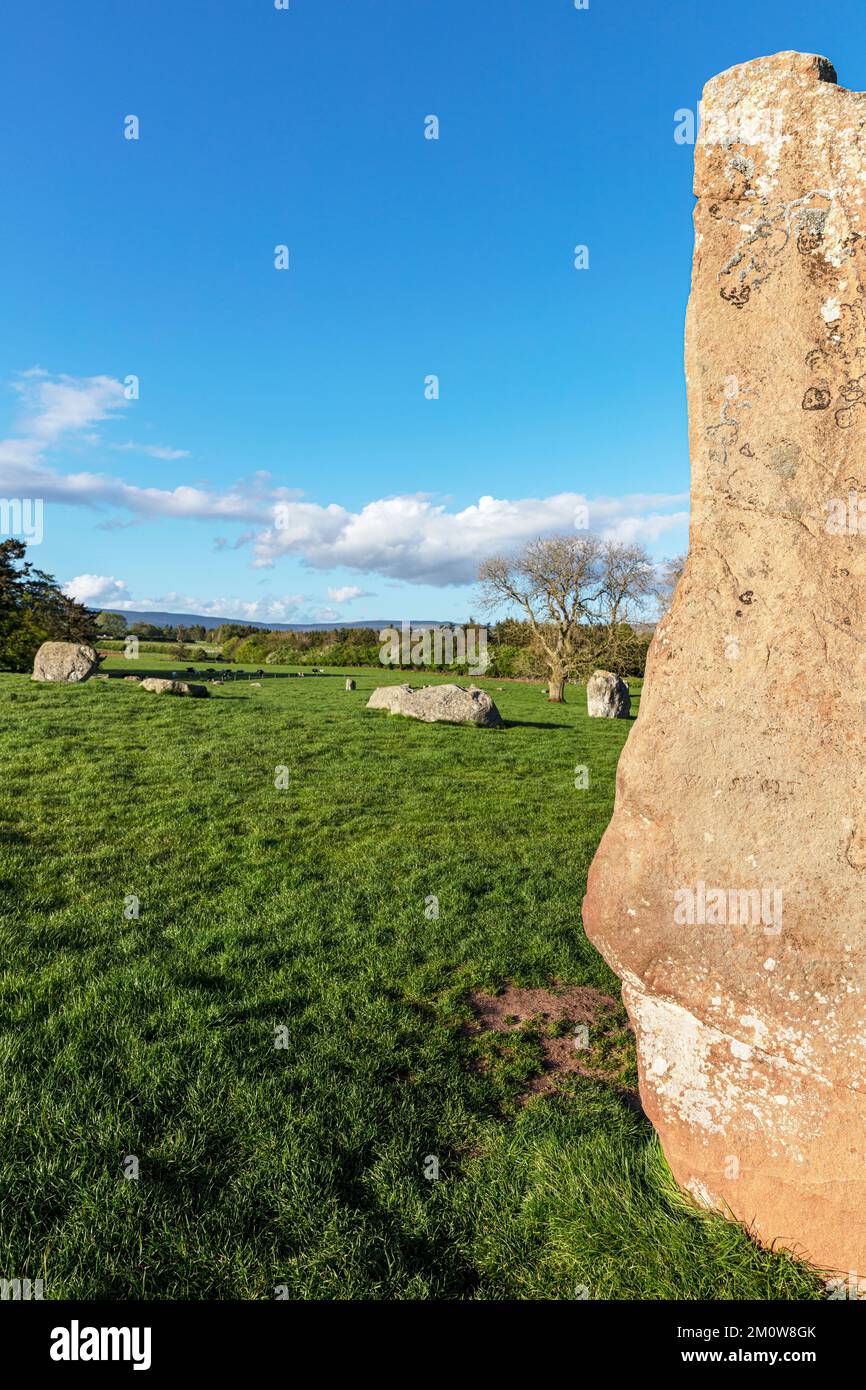 Long Meg and her daughters, stone circle, Cumbria, UK, stone circles ...