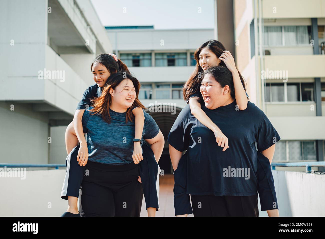 Happy multicultural enjoying vacation outdoors - Smiling group of ...