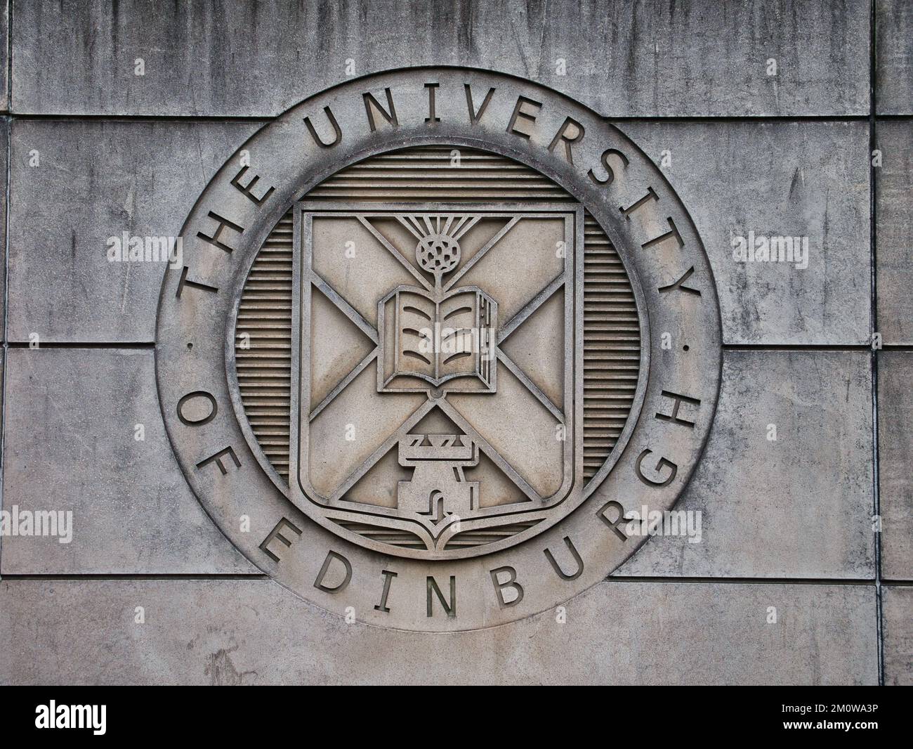 On the wall at the entrance to St Leonard's Land in Holyrood Road, the ...