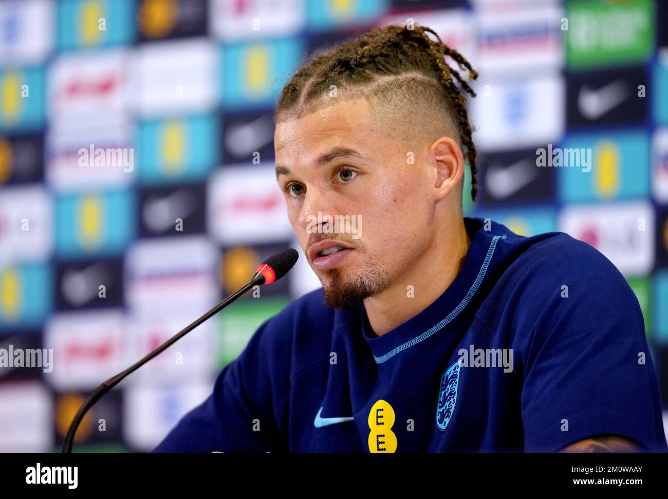 England's Kalvin Phillips during a press conference at Al Wakrah Sports ...