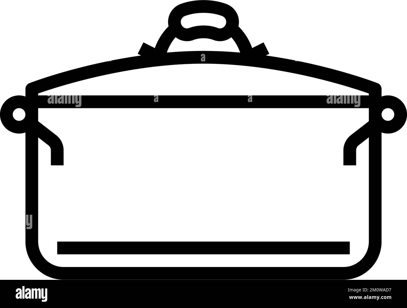 food pot cooking line icon vector illustration Stock Vector Image & Art ...