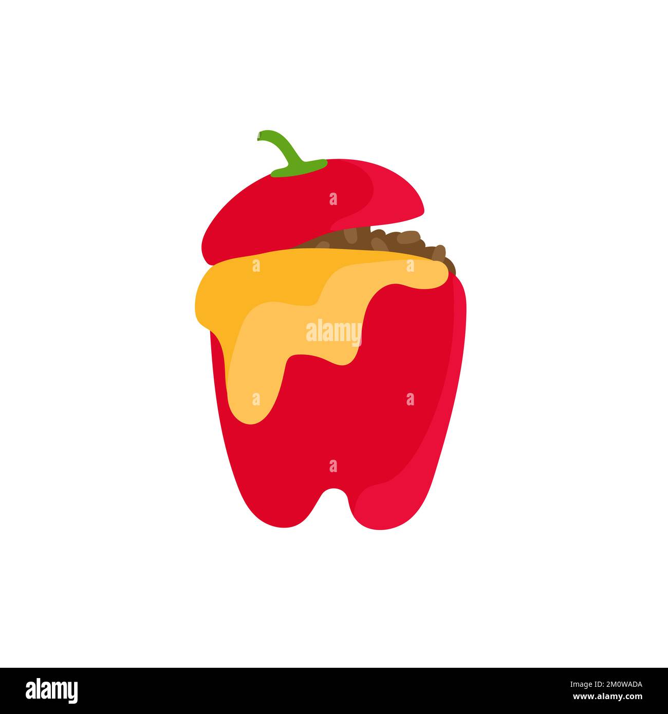 Rocoto relleno. Peruvian version of stuffed peppers. Traditional ...