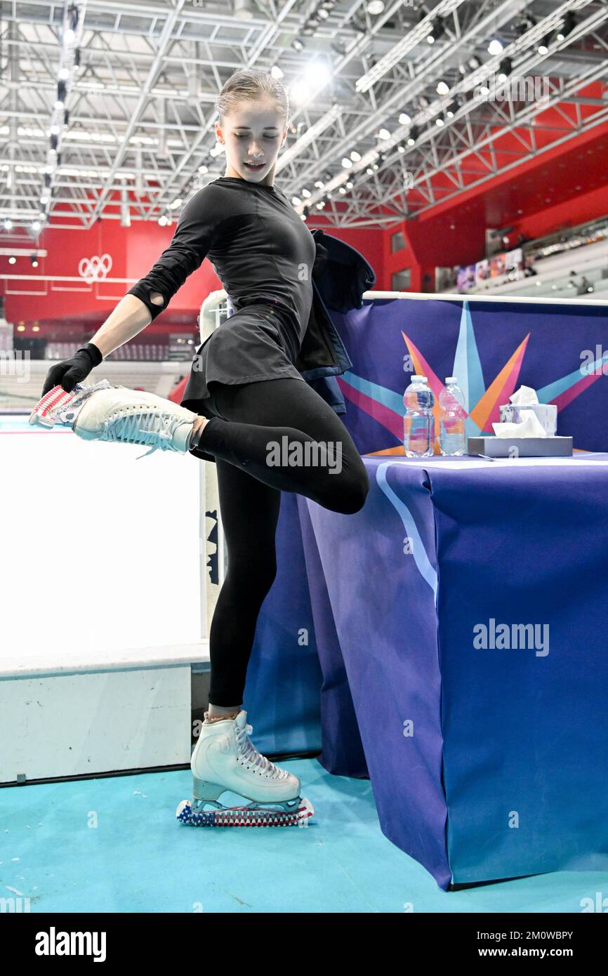 Isabeau LEVITO (USA), during Senior Women Practice, at the ISU Grand ...