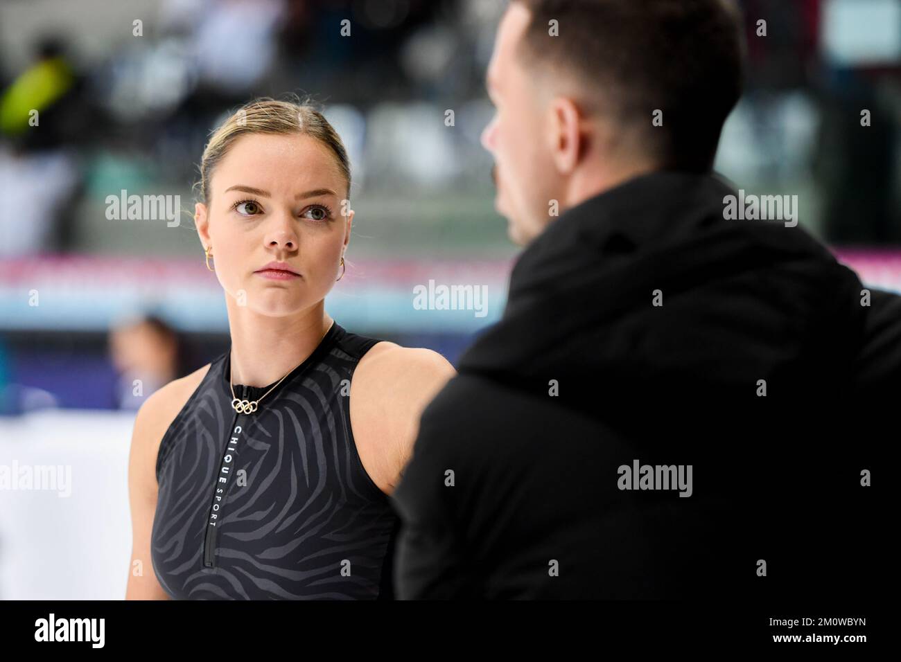 Loena HENDRICKX (BEL), during Senior Women Practice, at the ISU Grand ...
