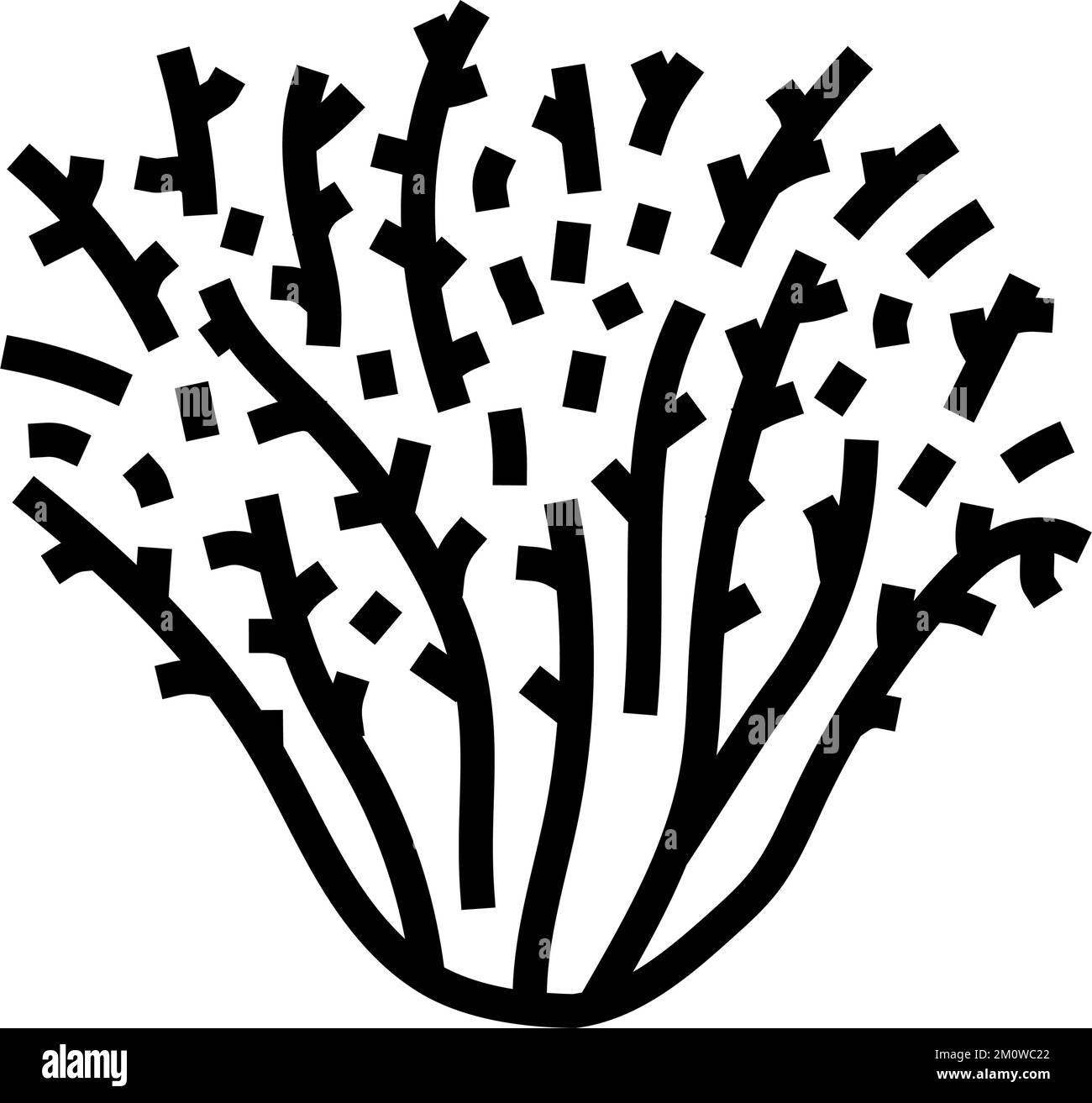 frisee salad food line icon vector illustration Stock Vector Image ...