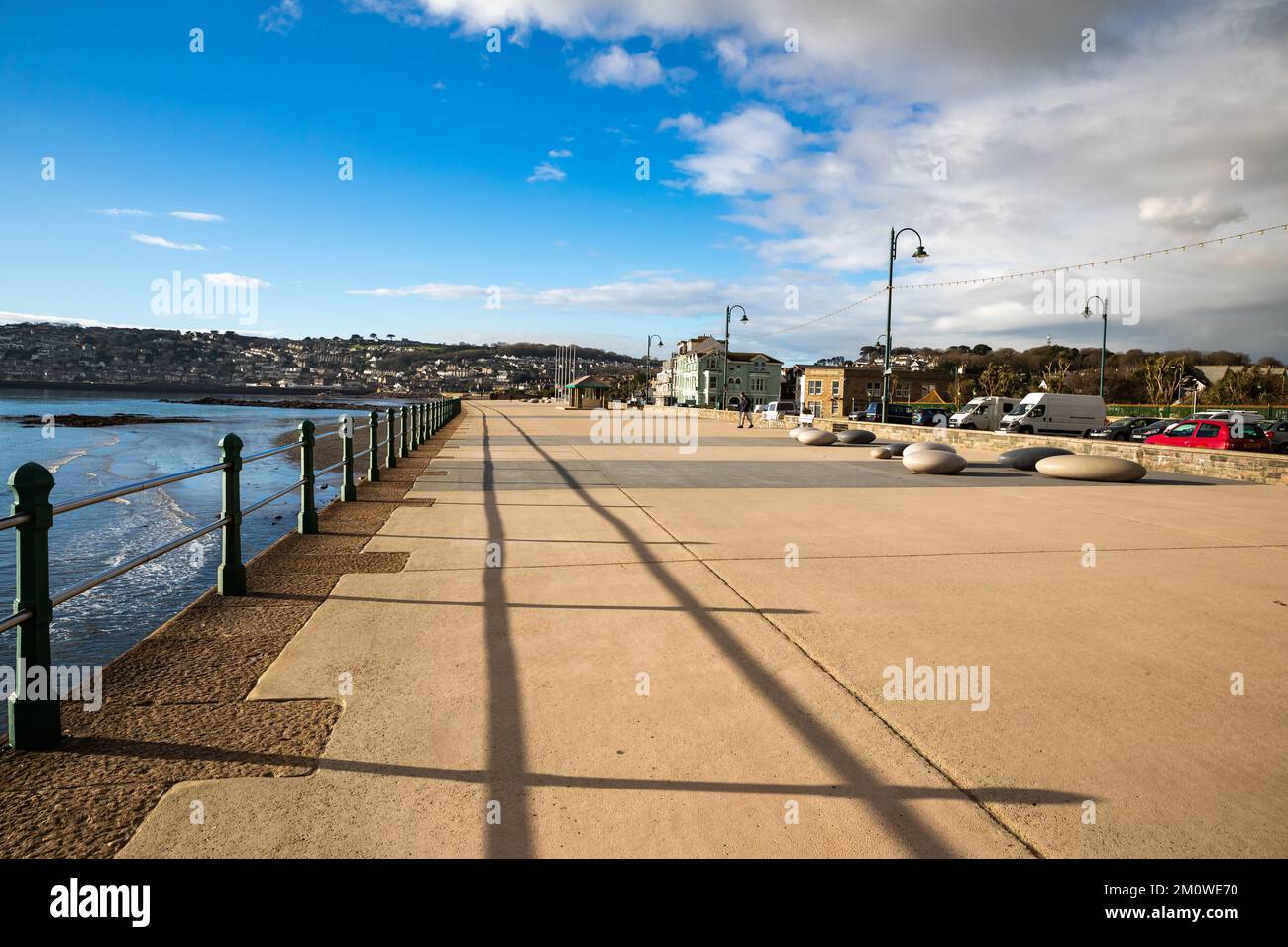 Penzance,Cornwall,8th December 2022,Large grey storm clouds appeared ...