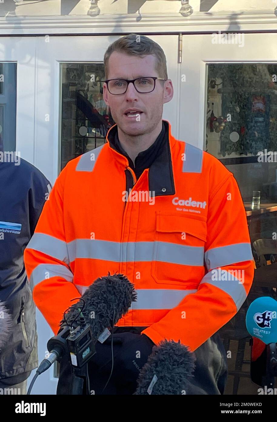 Richard Sansom, East Midlands Network Director, Cadent, speaks to the ...