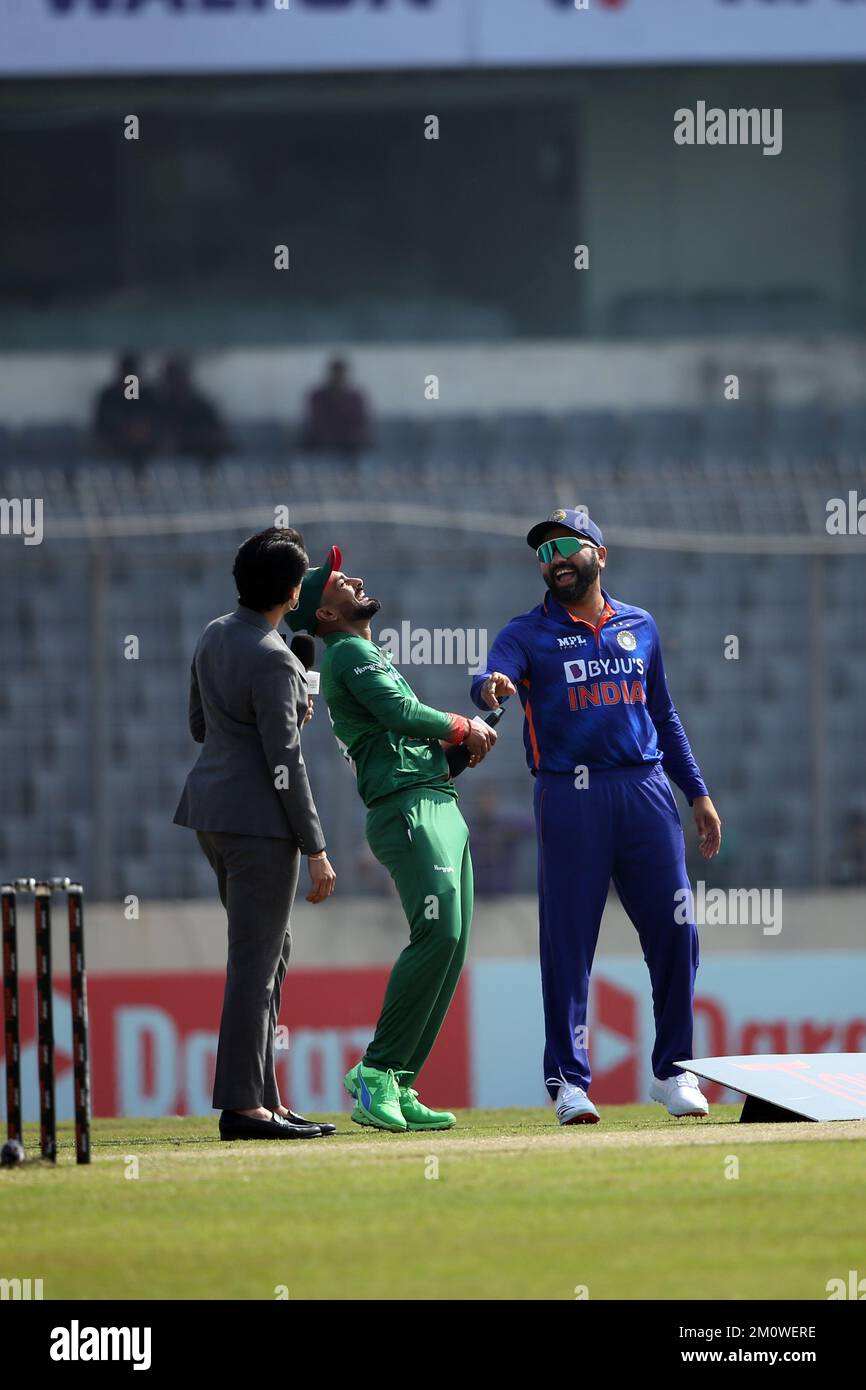 Rohit sharma test toss hi-res stock photography and images - Alamy