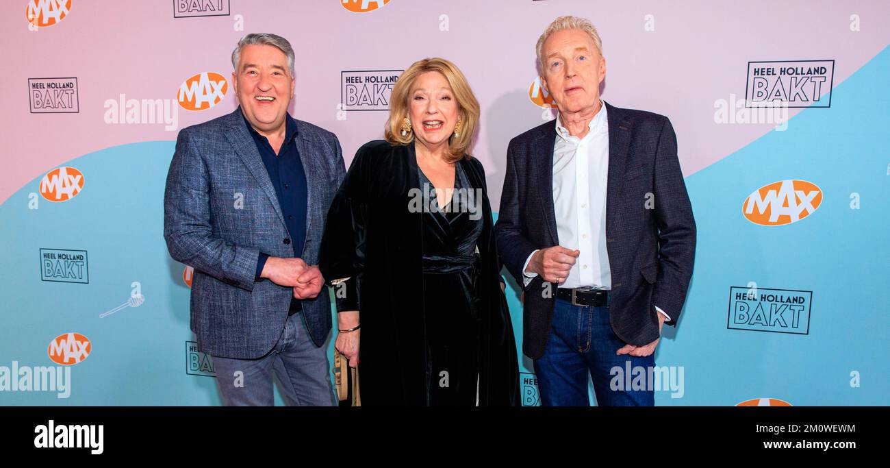 HILVERSUM - The presenters Robert, Janny and André on the red carpet of ...