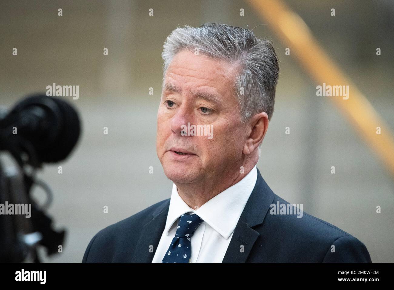 Edinburgh, Scotland, UK. 8th Dec, 2022. PICTURED: Keith Brown MSP ...