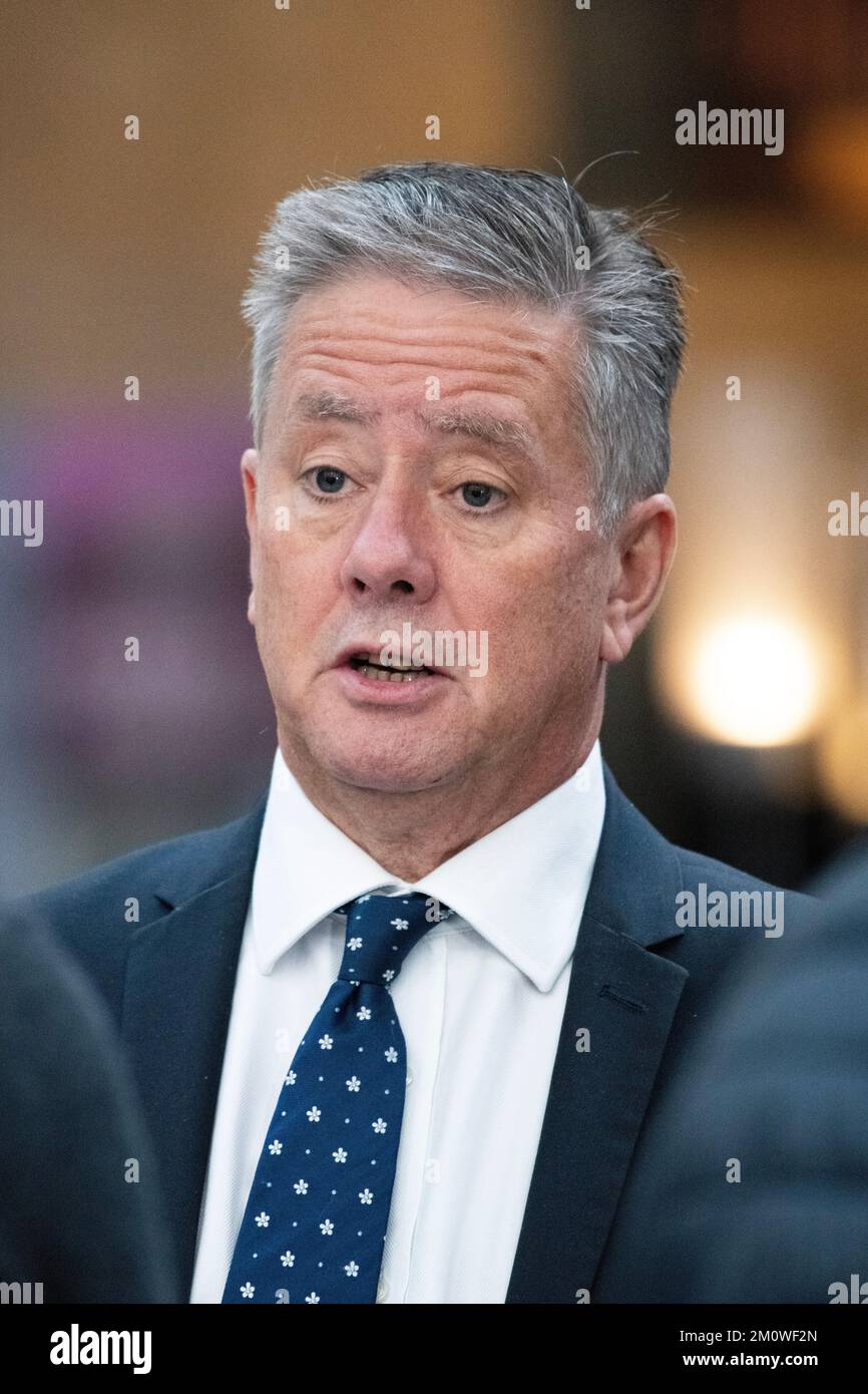 Edinburgh, Scotland, UK. 8th Dec, 2022. PICTURED: Keith Brown MSP ...