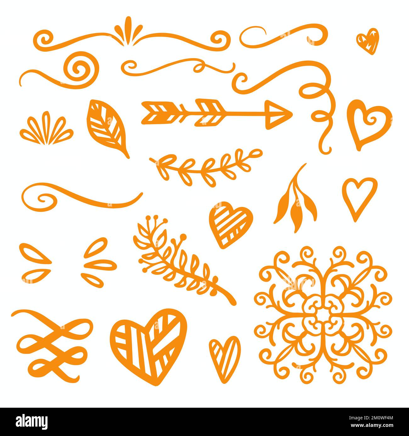 Orange Swirls Swash Logo Ornament Design Stock Vector Image & Art - Alamy