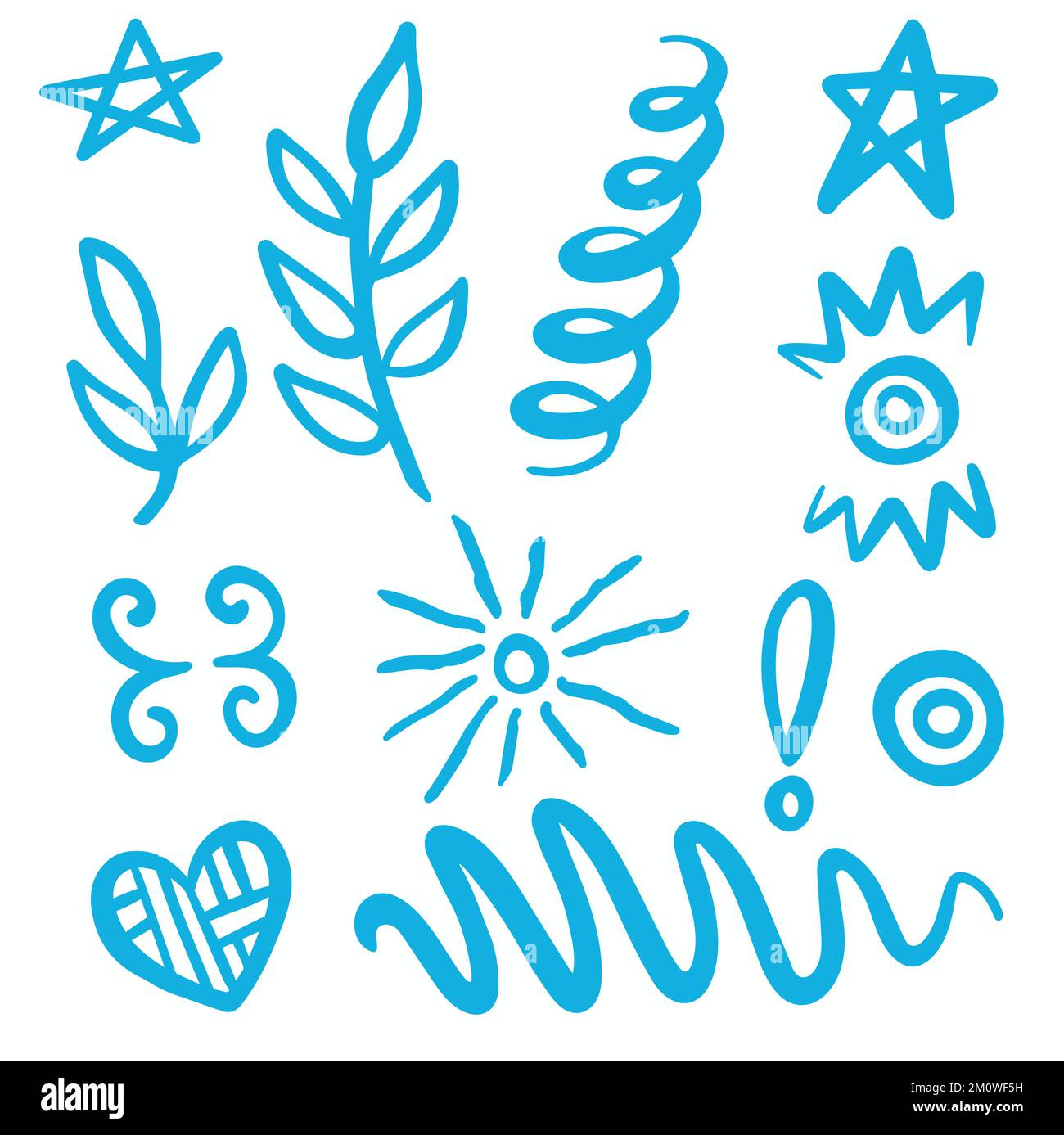 Blue Swirls with Swoosh Vector Accent Line Work Stock Vector Image ...