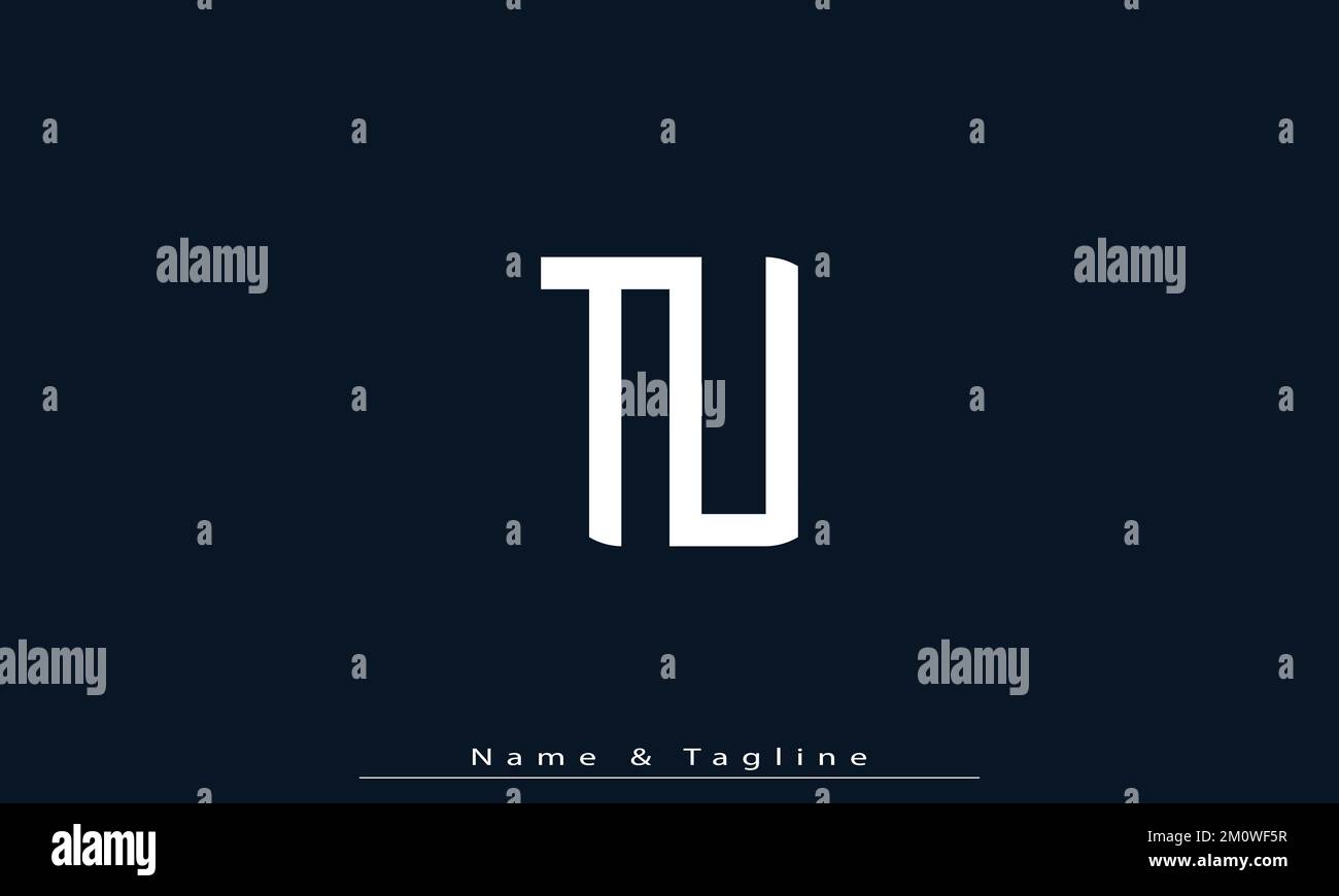 Alphabet letters Initials Monogram logo TU , UT Stock Vector Image ...