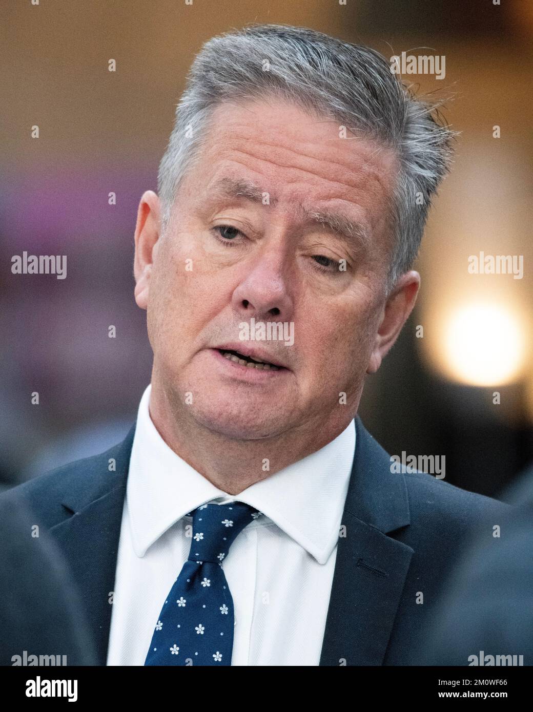 Edinburgh Scotland Uk 8th Dec 2022 Pictured Keith Brown Msp