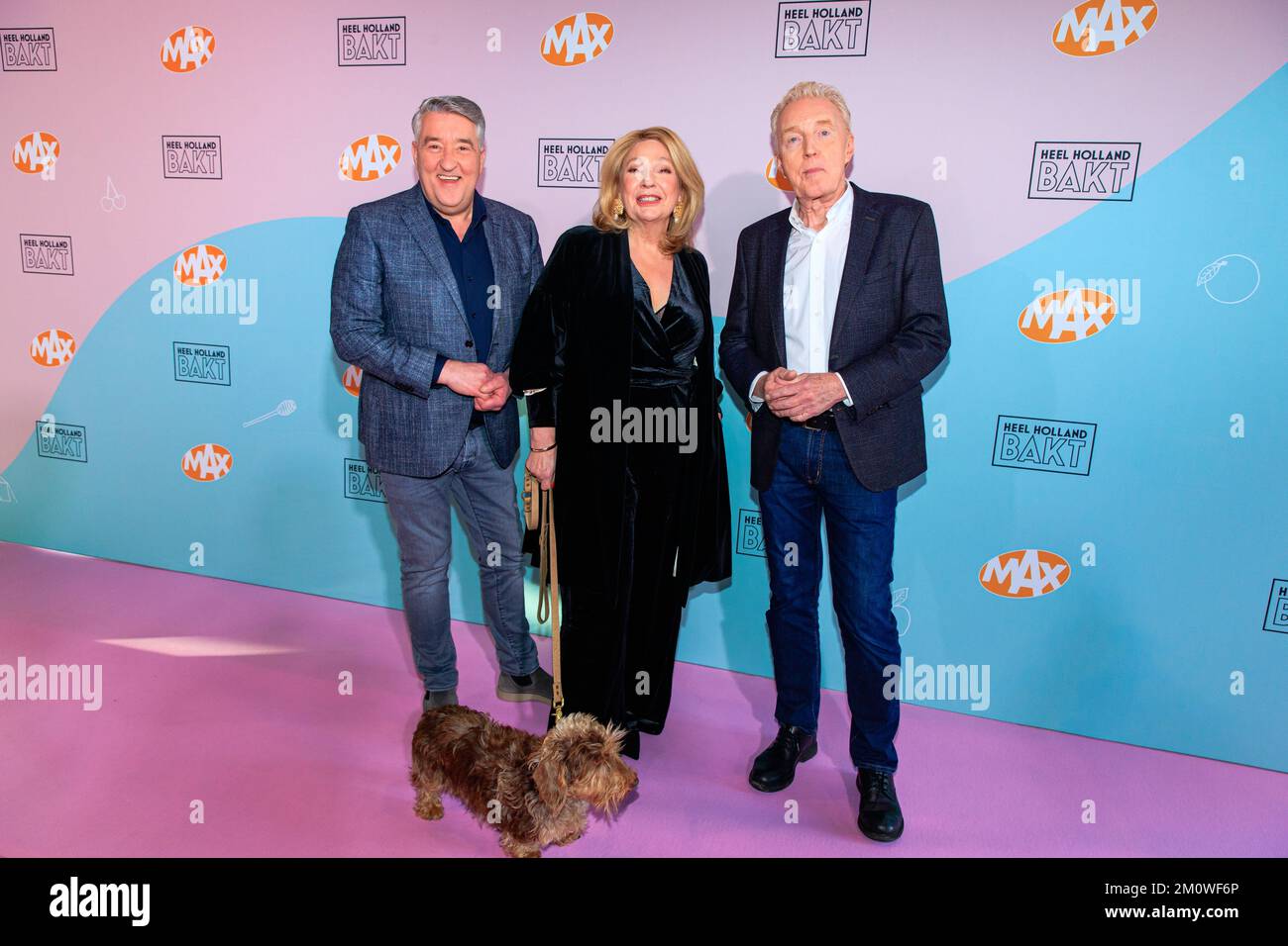 HILVERSUM - The presenters Robert, Janny and André on the red carpet of ...