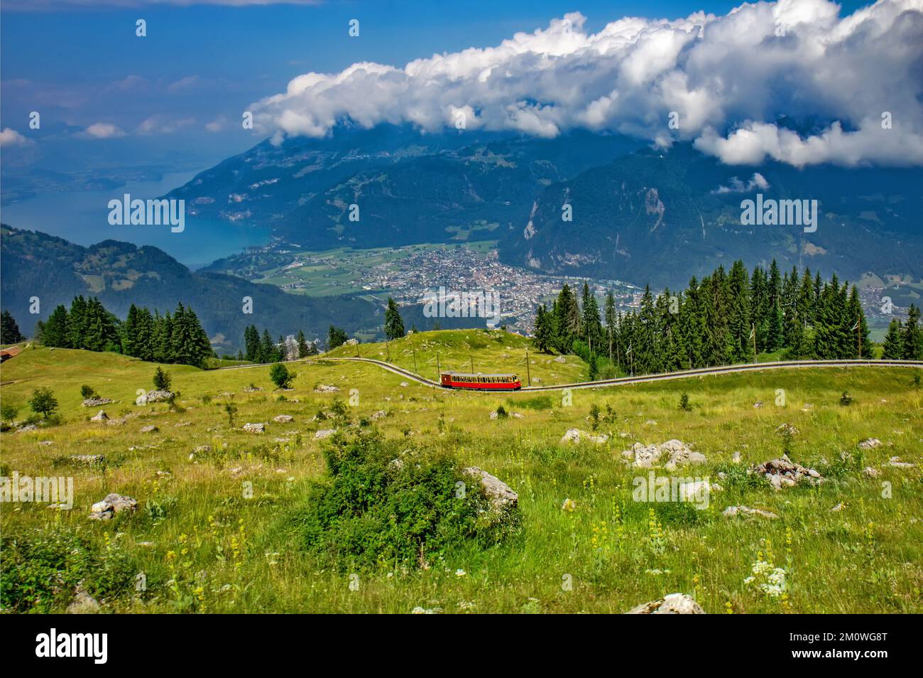 The Schynige Platte Railway is a mountain railway in the Bernese ...