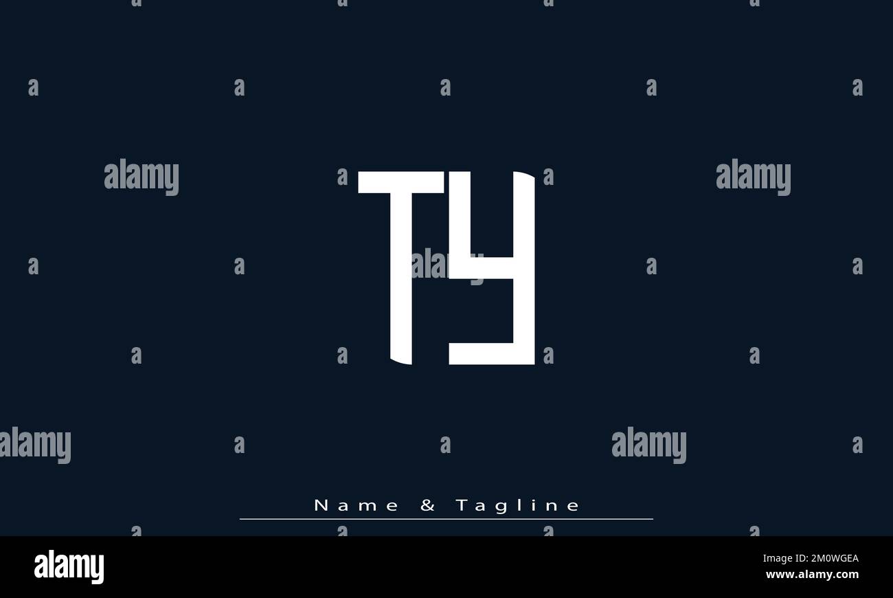 Alphabet letters Initials Monogram logo TY , YT Stock Vector Image ...