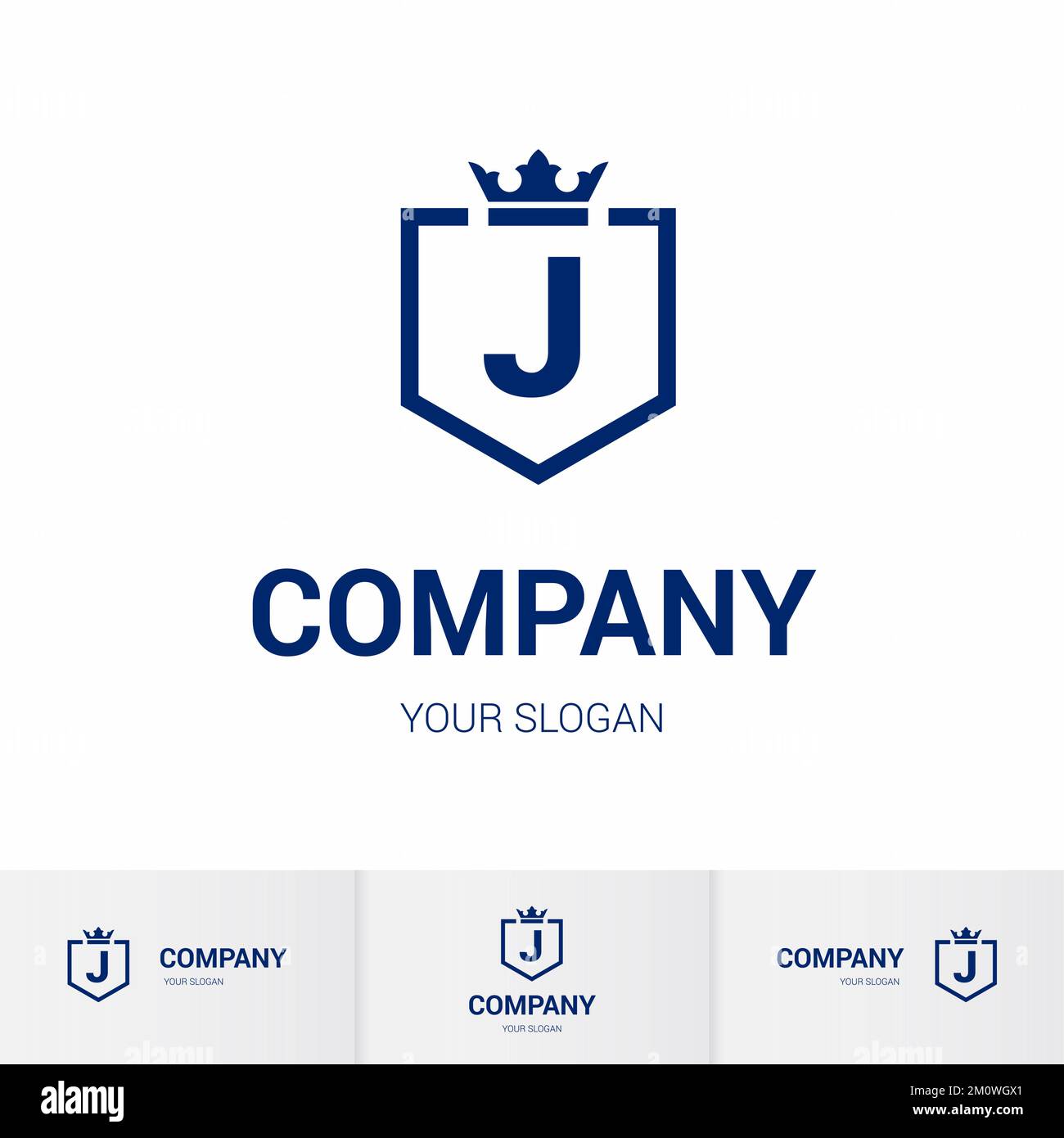 Illustration of Shield Badge-Shape with letter J in the Middle and ...