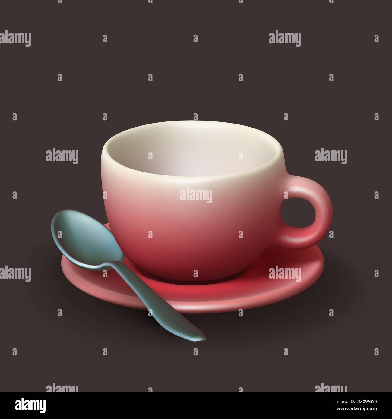 Hand holding empty teaspoon Stock Vector Images - Alamy