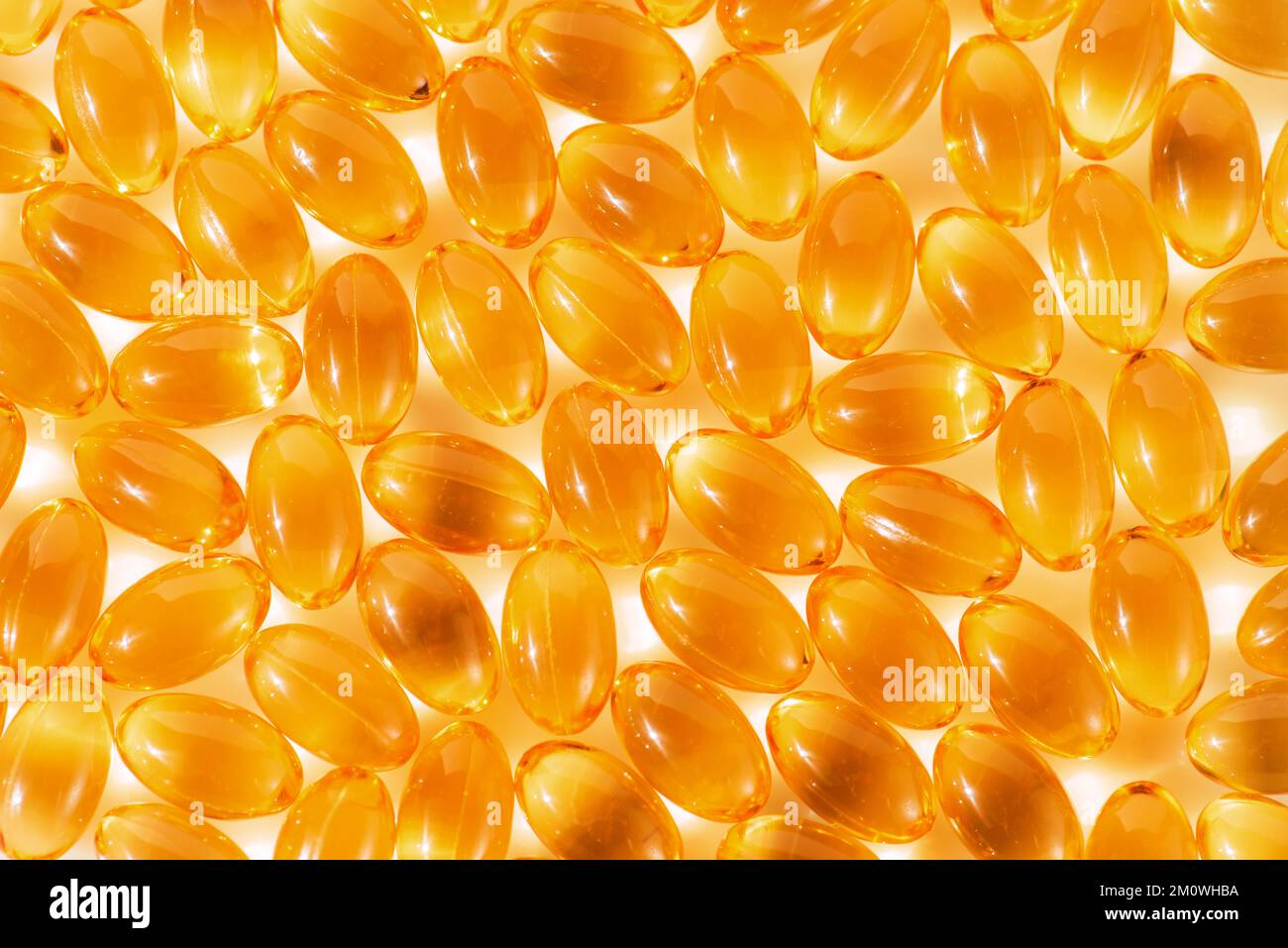 Fish Oil capsules Omega 3 Macro Backlit Close-up Background, Concept of ...