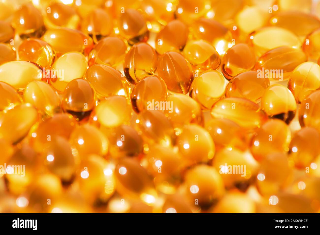 Fish Oil capsules Omega 3 Macro Backlit Close-up Background, Concept of ...
