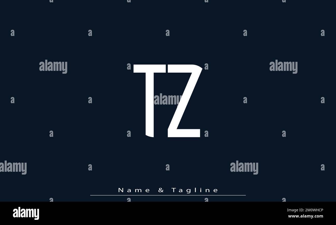 Alphabet letters Initials Monogram logo TZ , ZT Stock Vector Image ...