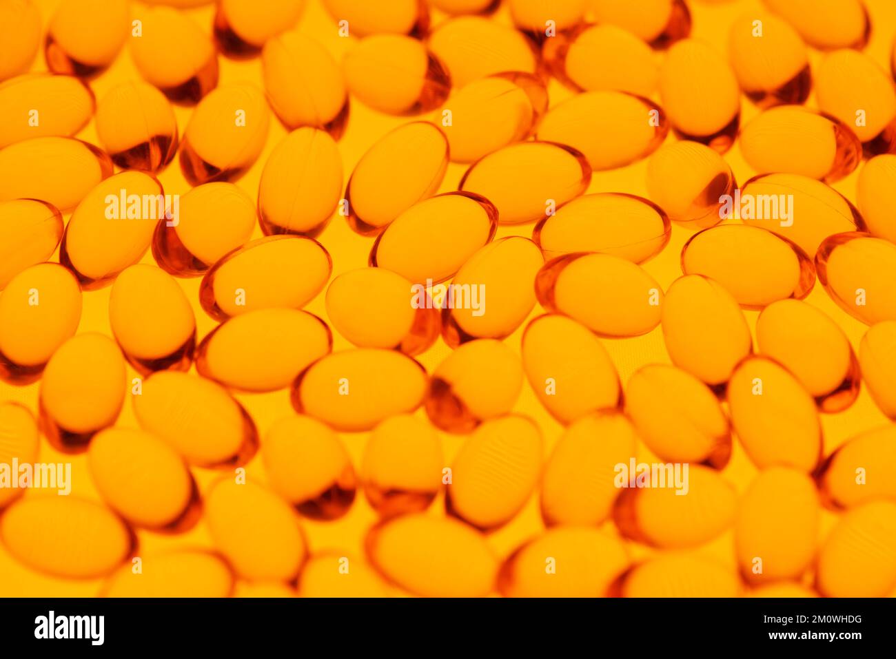 Fish Oil capsules Omega 3 Macro Backlit Background Stock Photo - Alamy