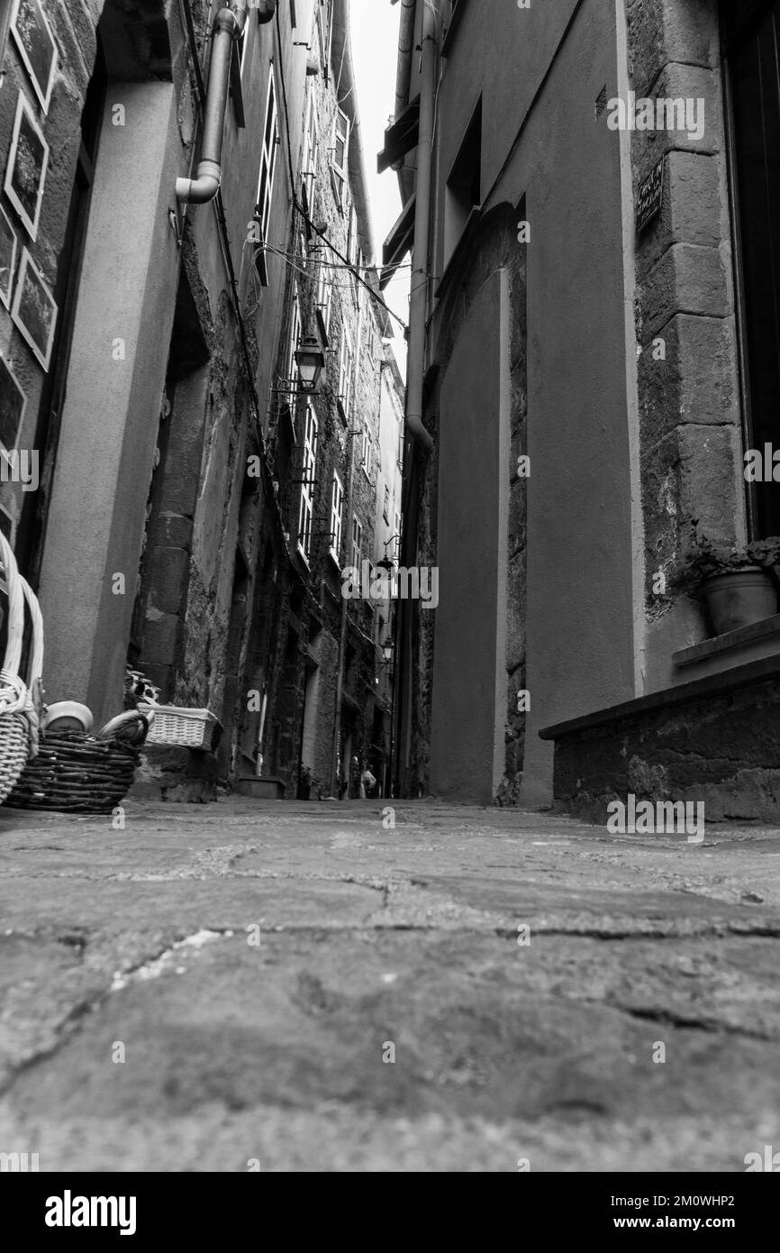 Via Solferino a narrow street winding It's way through Corniglia Cinque ...