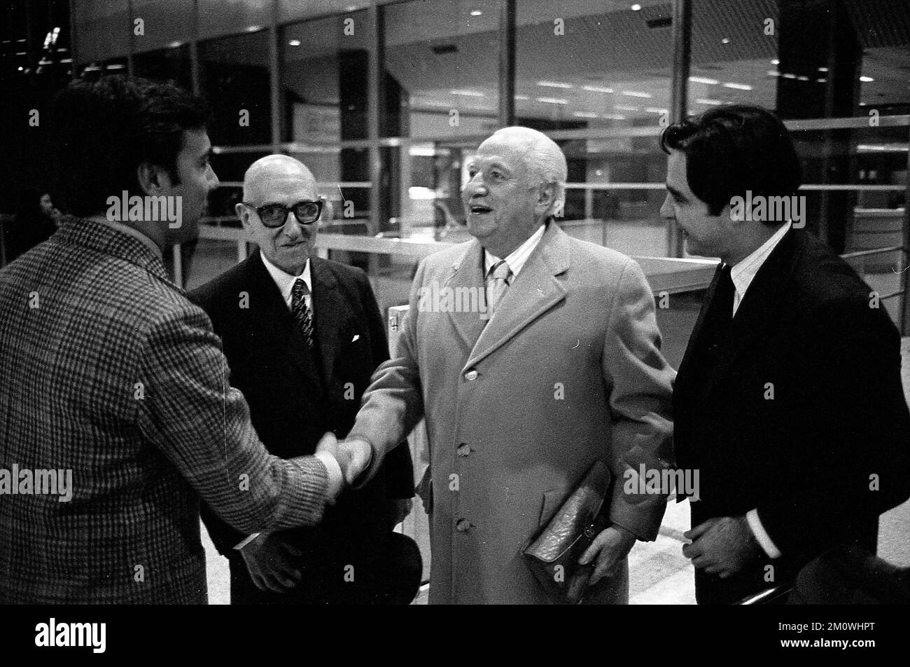 Argentine economist Raúl Prebisch arrives at Buenos Aires Ezeiza ...